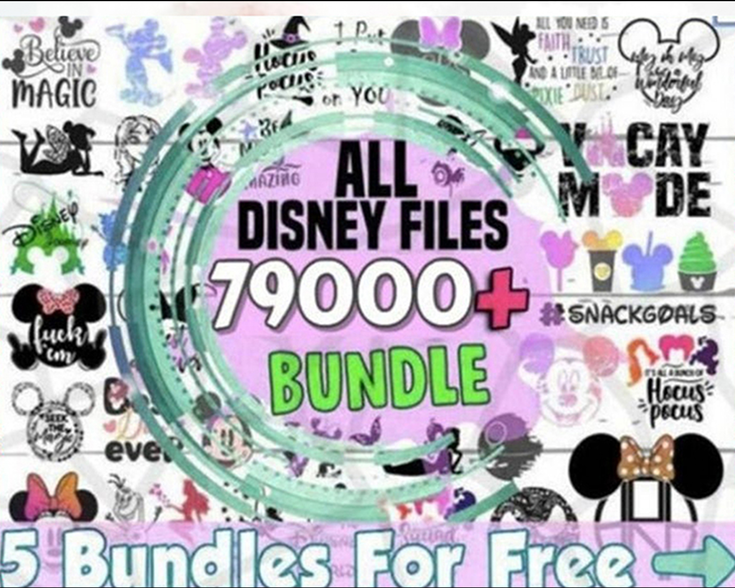 79.000 file Disney bundle svg , bundle disney svg, , Digital | Inspire ...
