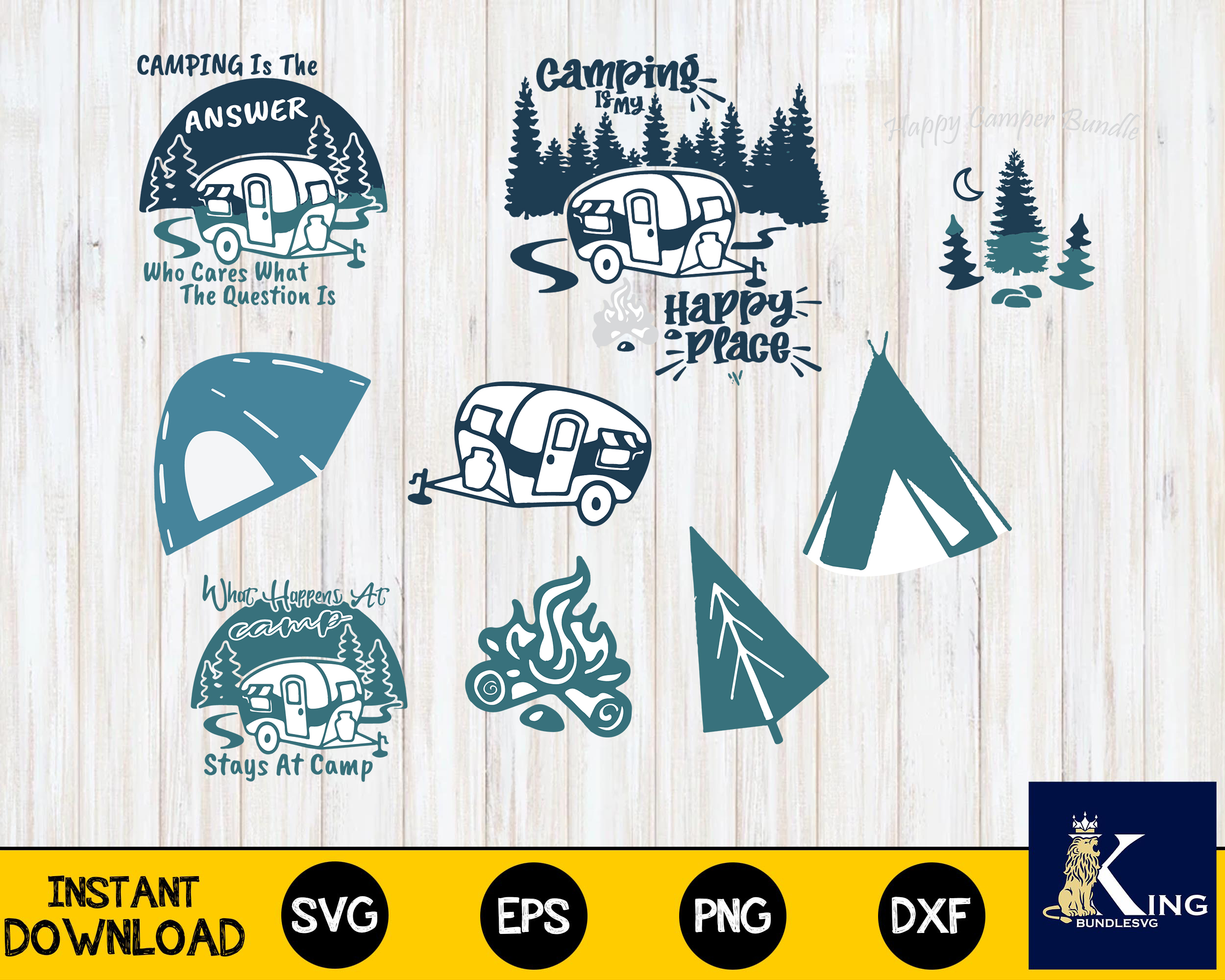 camping Bundle svg, Camping svg , for Cricut, Silhouette,, D | Inspire ...