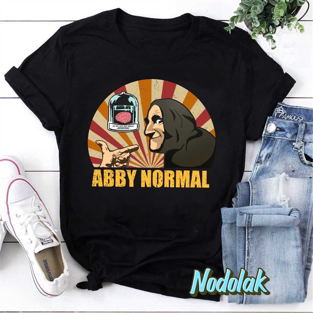 Abby Brain Normal Funny Vintage Movie T-Shirt, Frankenstein | Inspire ...
