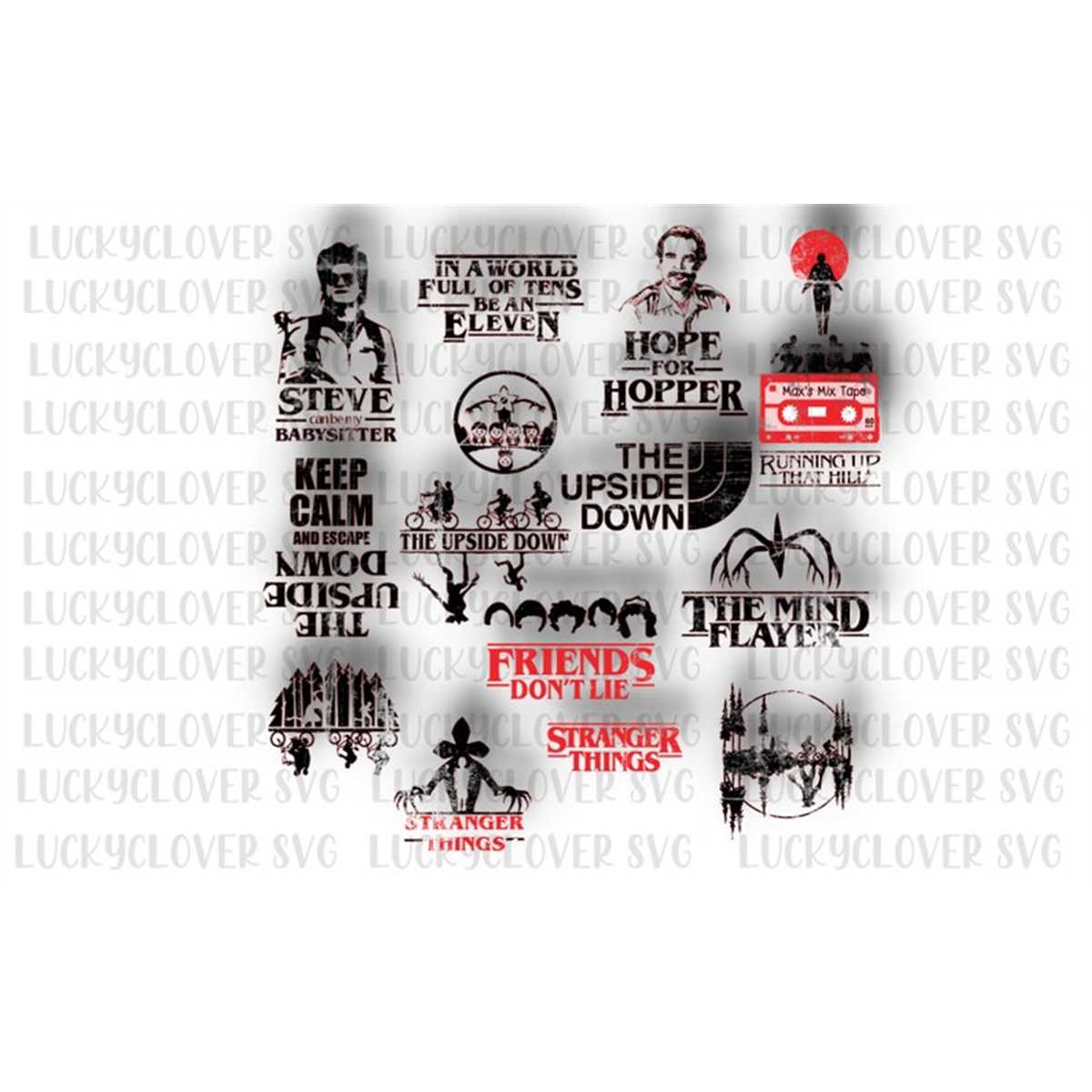 Stranger Things inspired SVG Bundle. 25 different designs. S - Inspire ...