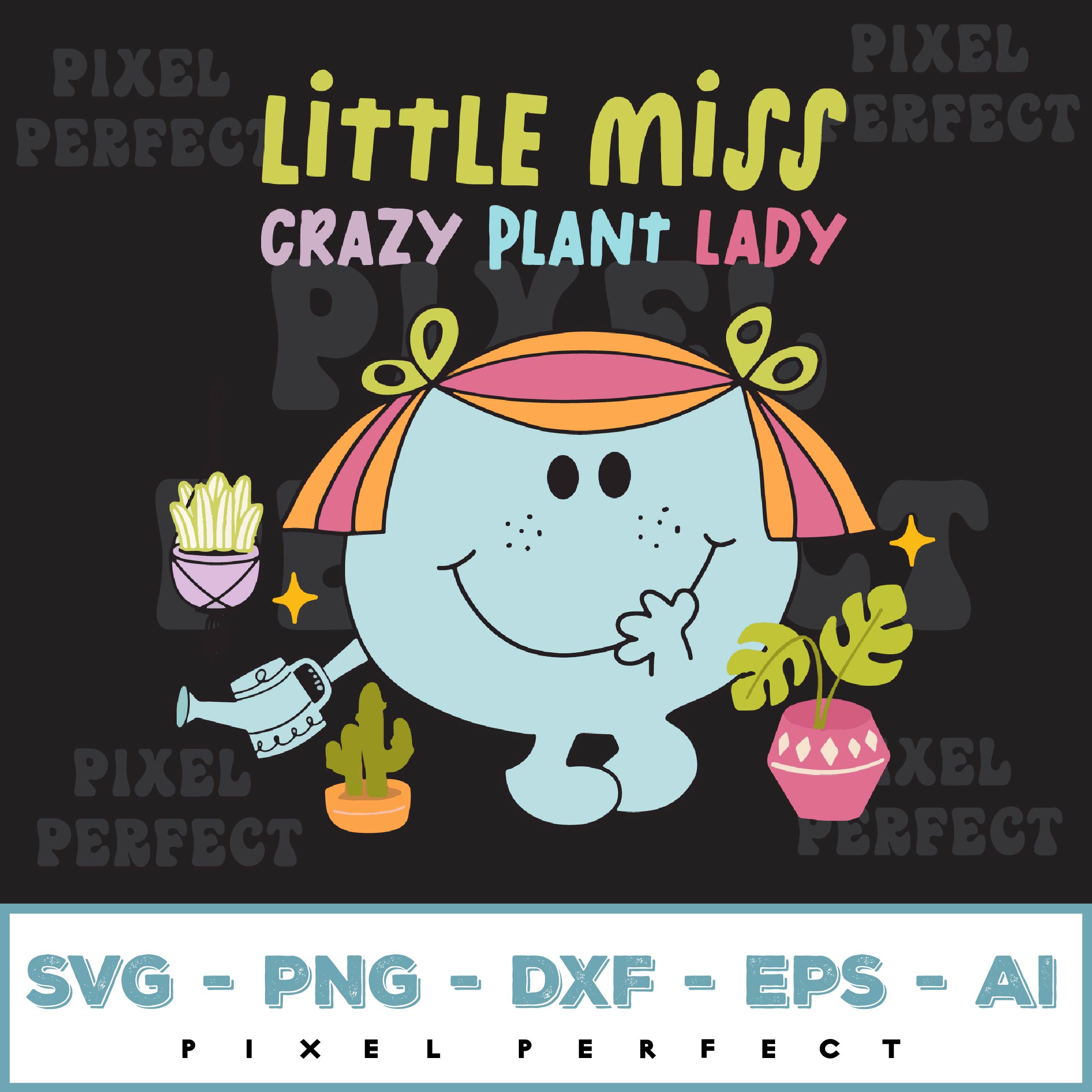 Little Miss Crazy Plant Lady Svg, Little Miss Sticker Svg, L | Inspire ...