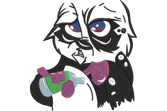 Panda Runs Out of Graffiti Embroidery Design: Add a Whimsica | Inspire ...