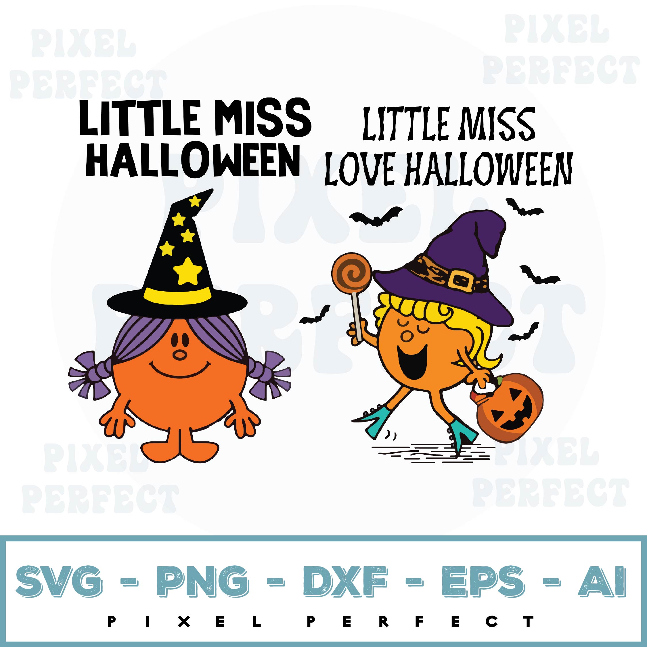Little Miss Love Halloween Svg, Little Miss Bundle Files, Li - Inspire ...