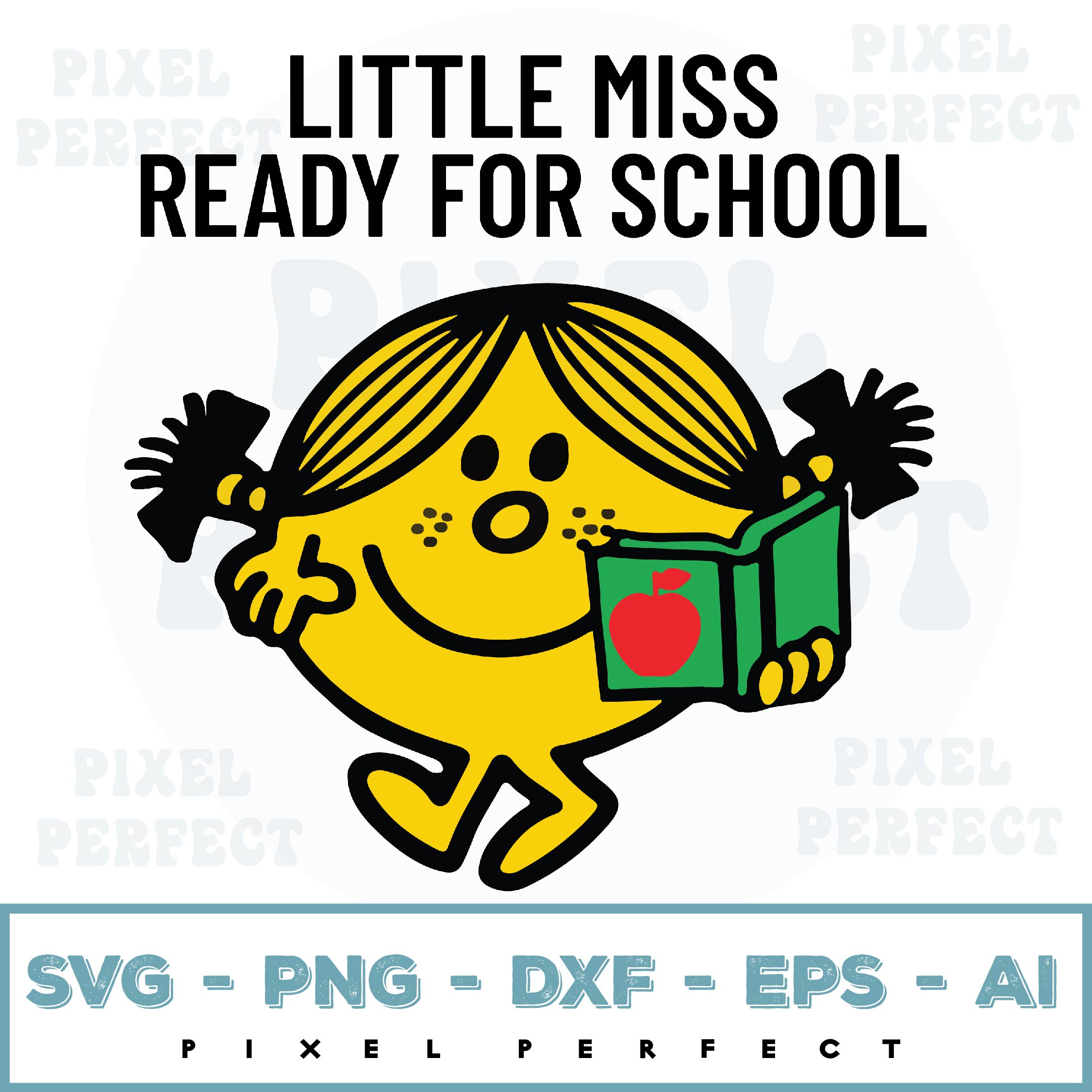 Little Miss Ready For School Svg, Png, Little Miss Svg, Png, | Inspire ...