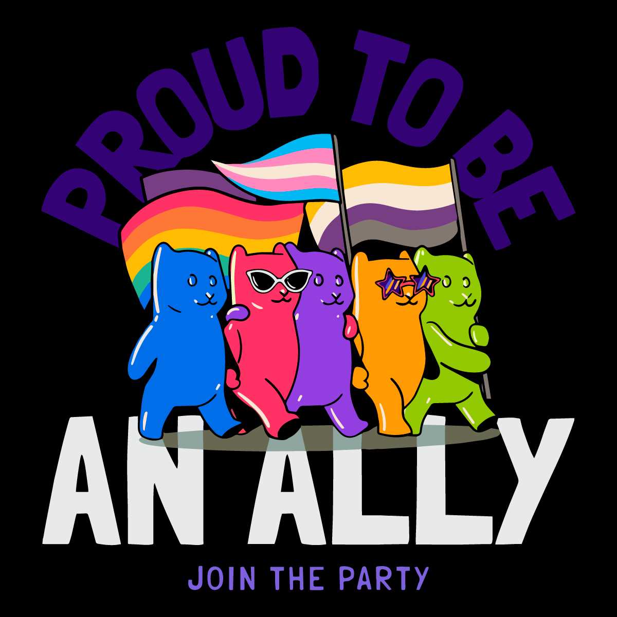 Proud To Be An Ally Join The Party SVG LGBTQ SVG Cutting Fil | Inspire ...
