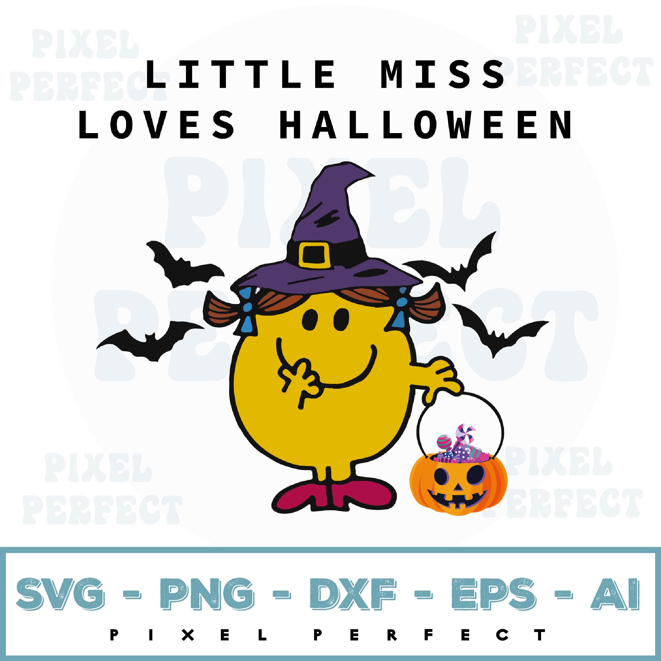 Little Miss Love Halloween Svg, Custom Text Little Miss Hall | Inspire ...
