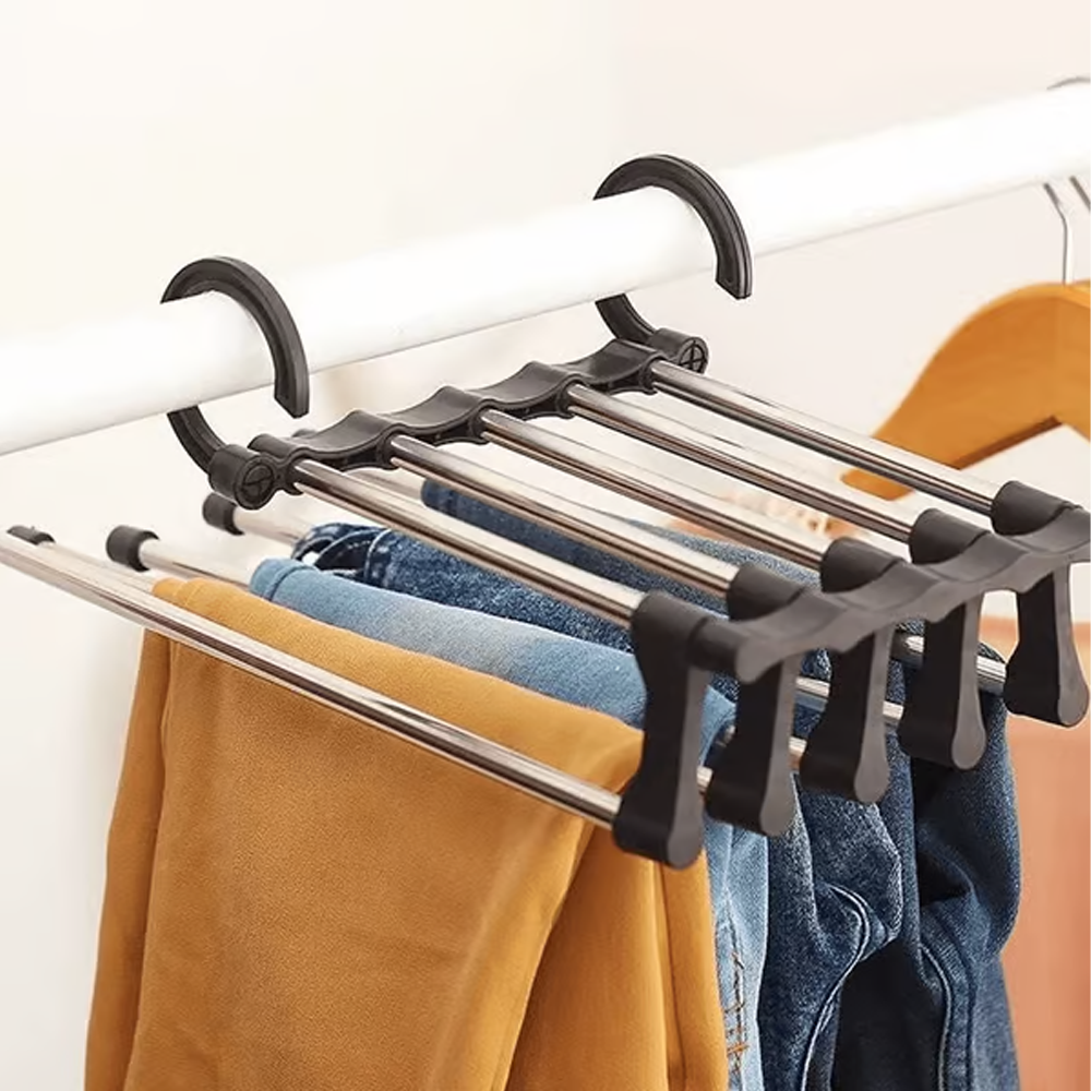 5 Layered Multi Functional Wardrobe Hanger - Inspire Uplift