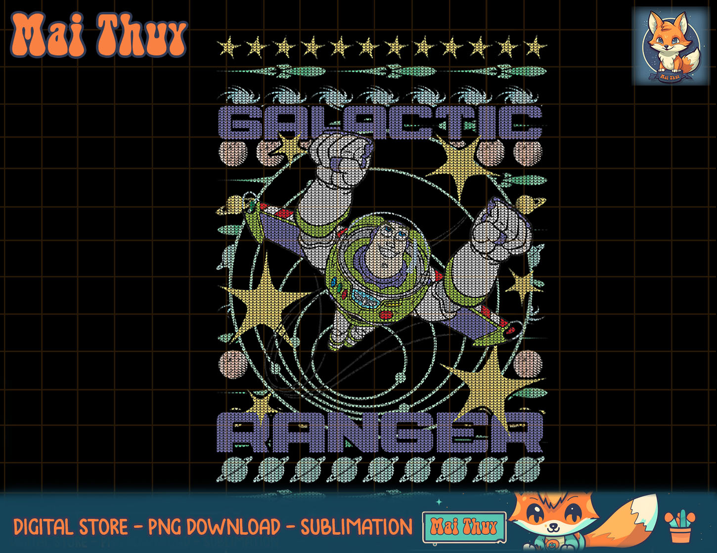 Disney Pixar Christmas Toy Story Buzz Lightyear Ugly Sweater | Inspire ...