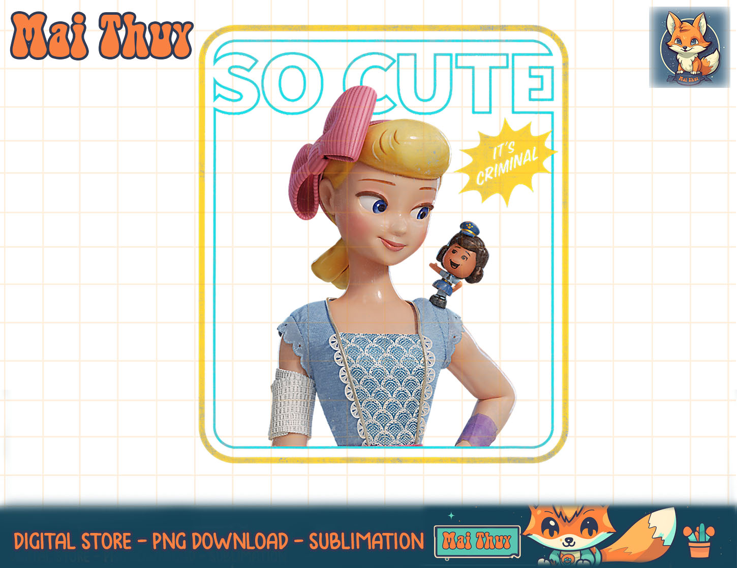 Disney PIXAR Toy Story 4 Bo Peep Giggle McDimples T-Shirt T- | Inspire ...