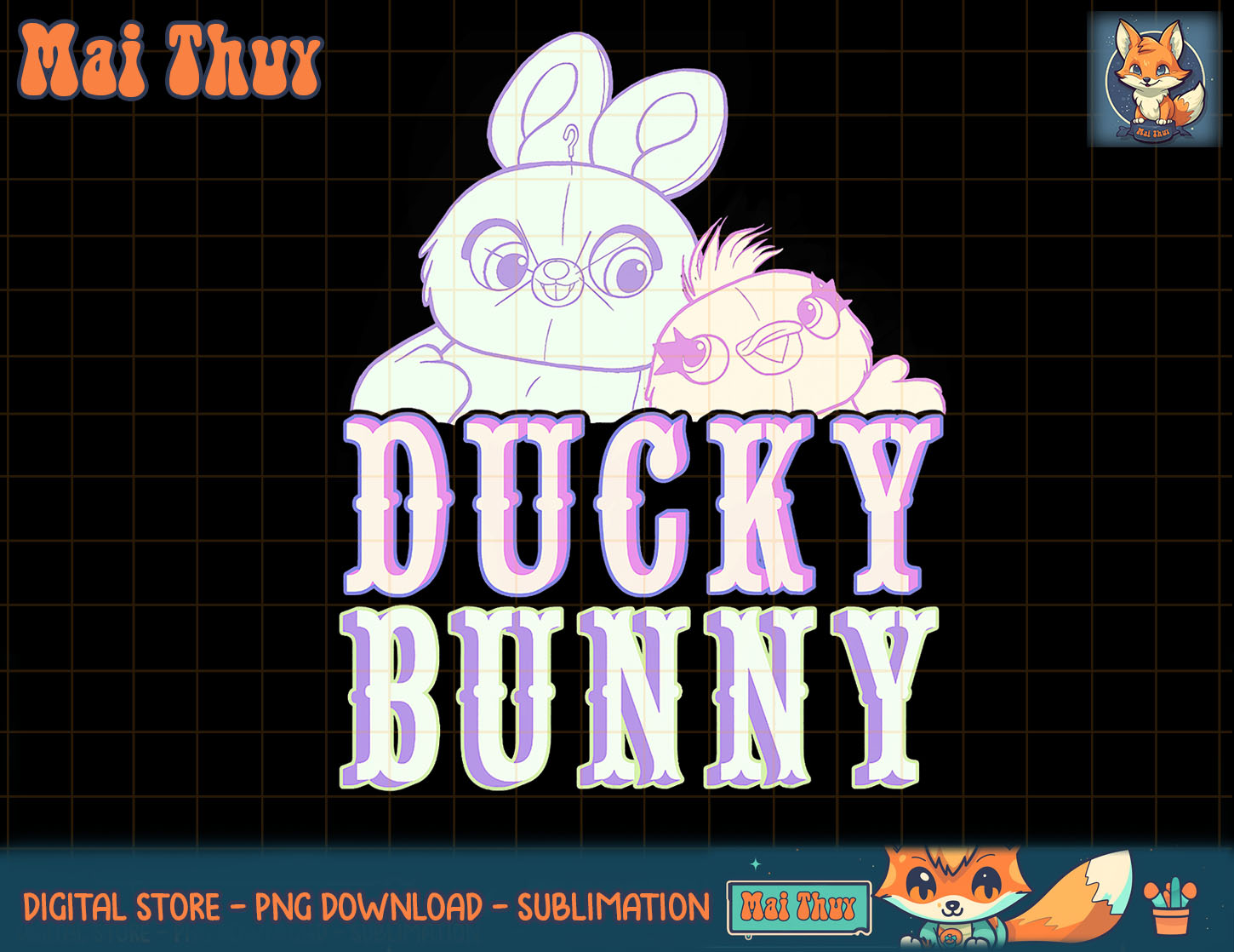 Disney Pixar Toy Story 4 Ducky & Bunny Carnival Style Poster - Inspire ...