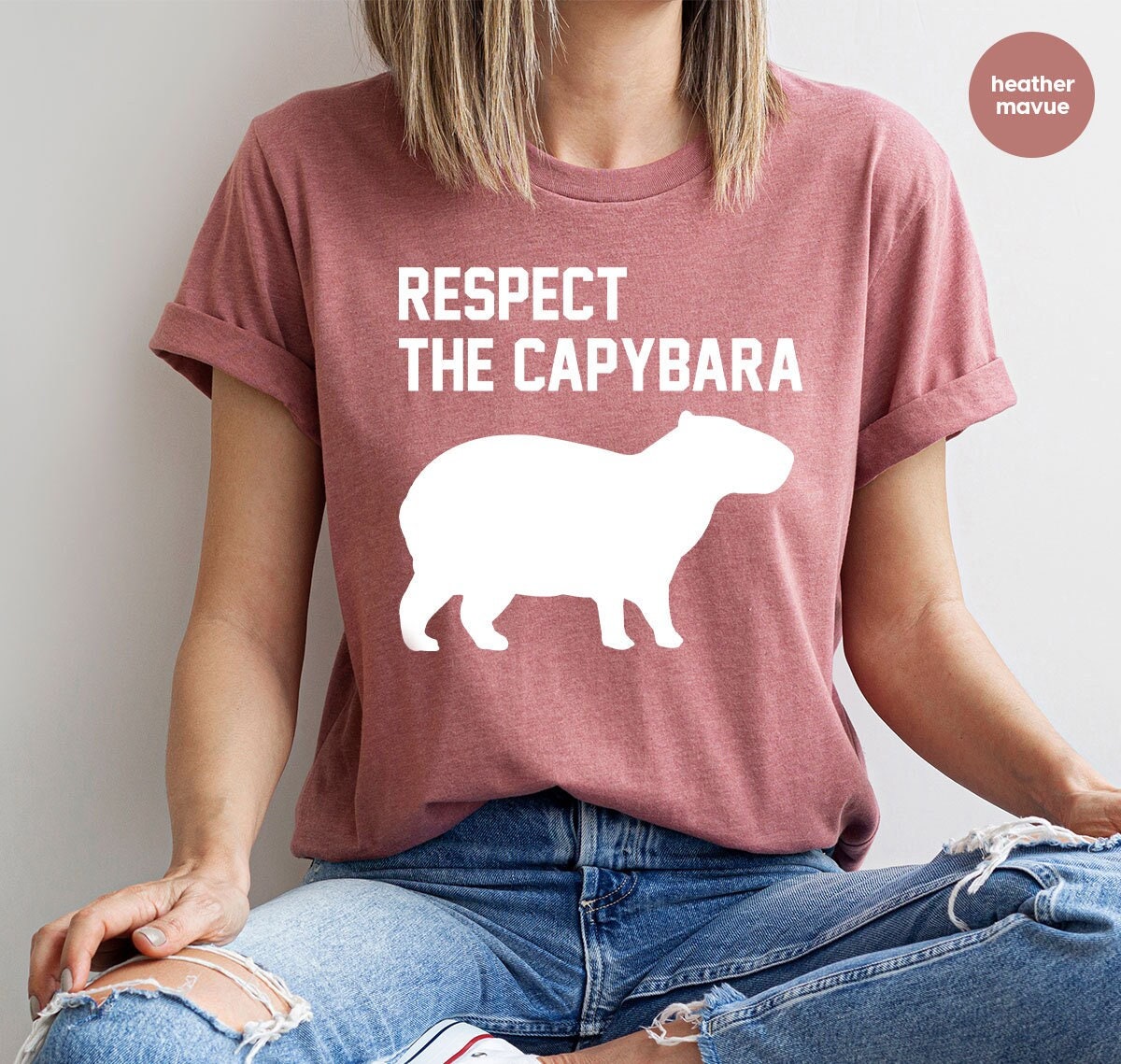 Capybara T-Shirt, Vintage Capybara Shirt, Capybara Crewneck - Inspire ...
