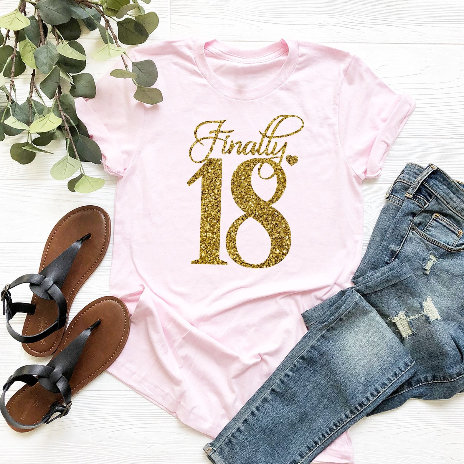 Finally 18 Shirt, 18th Birthday Shirt, Sweet 18 Shirt, It's | Inspire ...