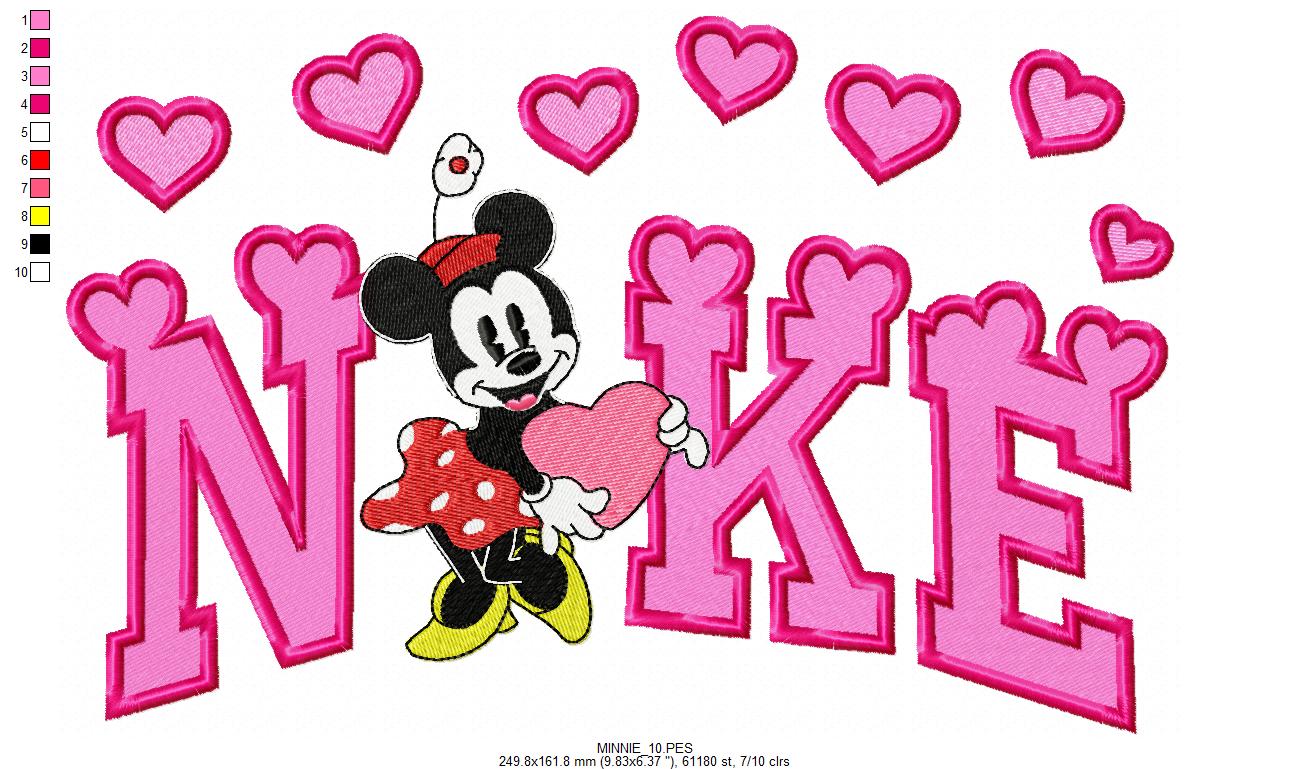 Nike embroidery design Minnie Mouse | Inspire Uplift