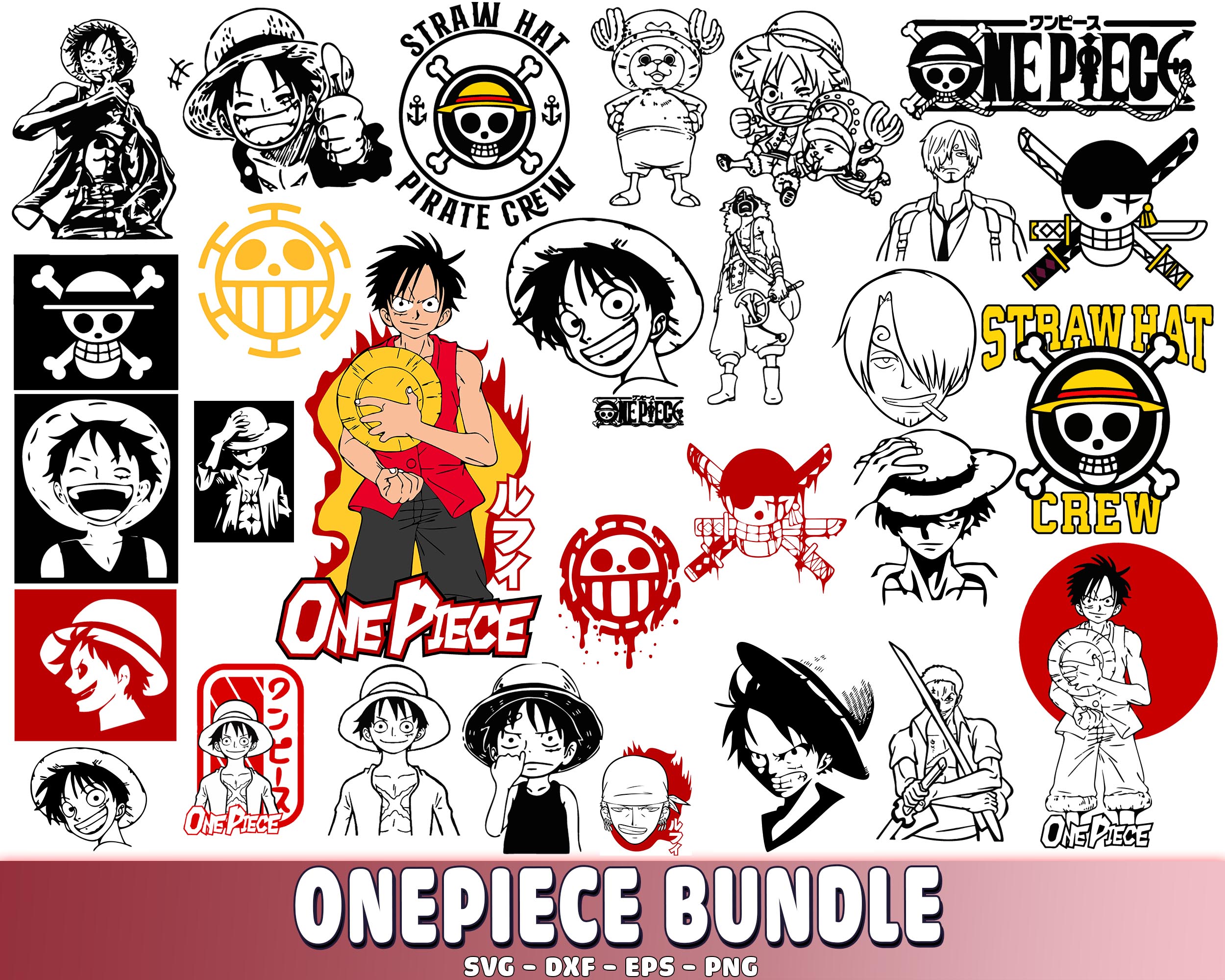 Onepiece bundle svg , Onepiece svg | Inspire Uplift