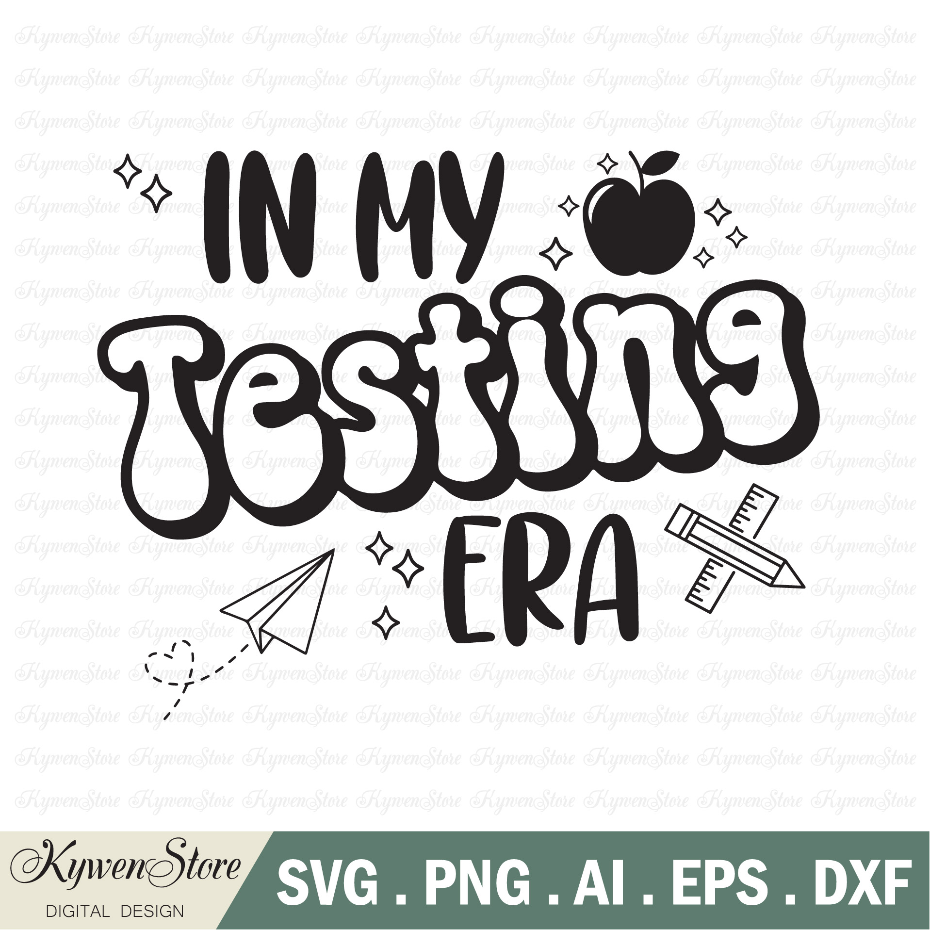 In My Testing Era Svg, Best Teacher Ever Svg, Funny Teacher | Inspire ...