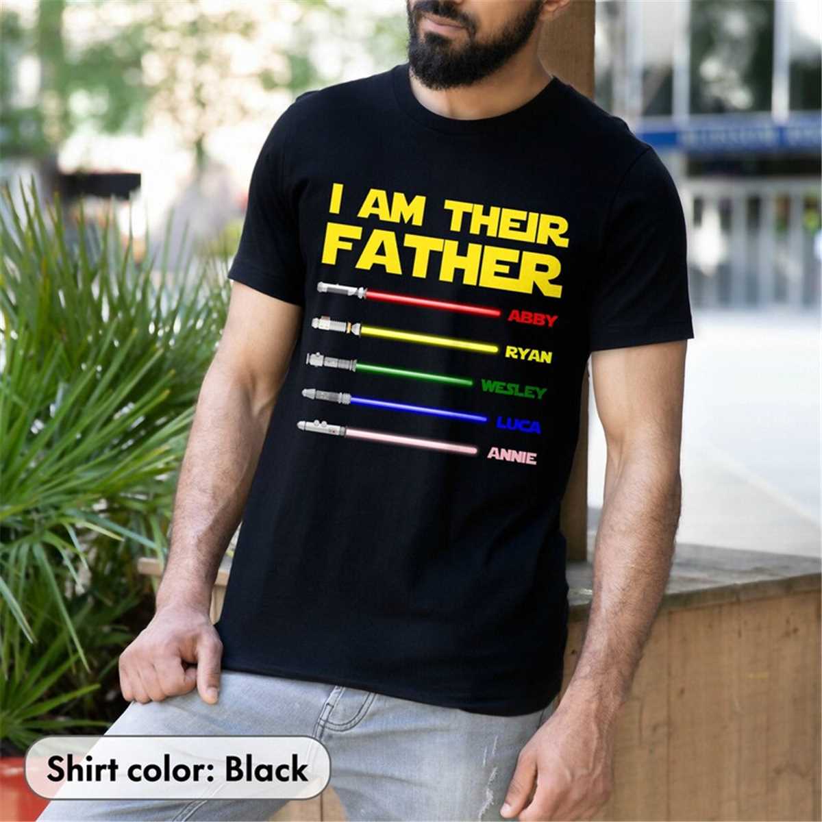 Personalized I Am Their Father Shirt Father's Day Gift Star | Inspire ...