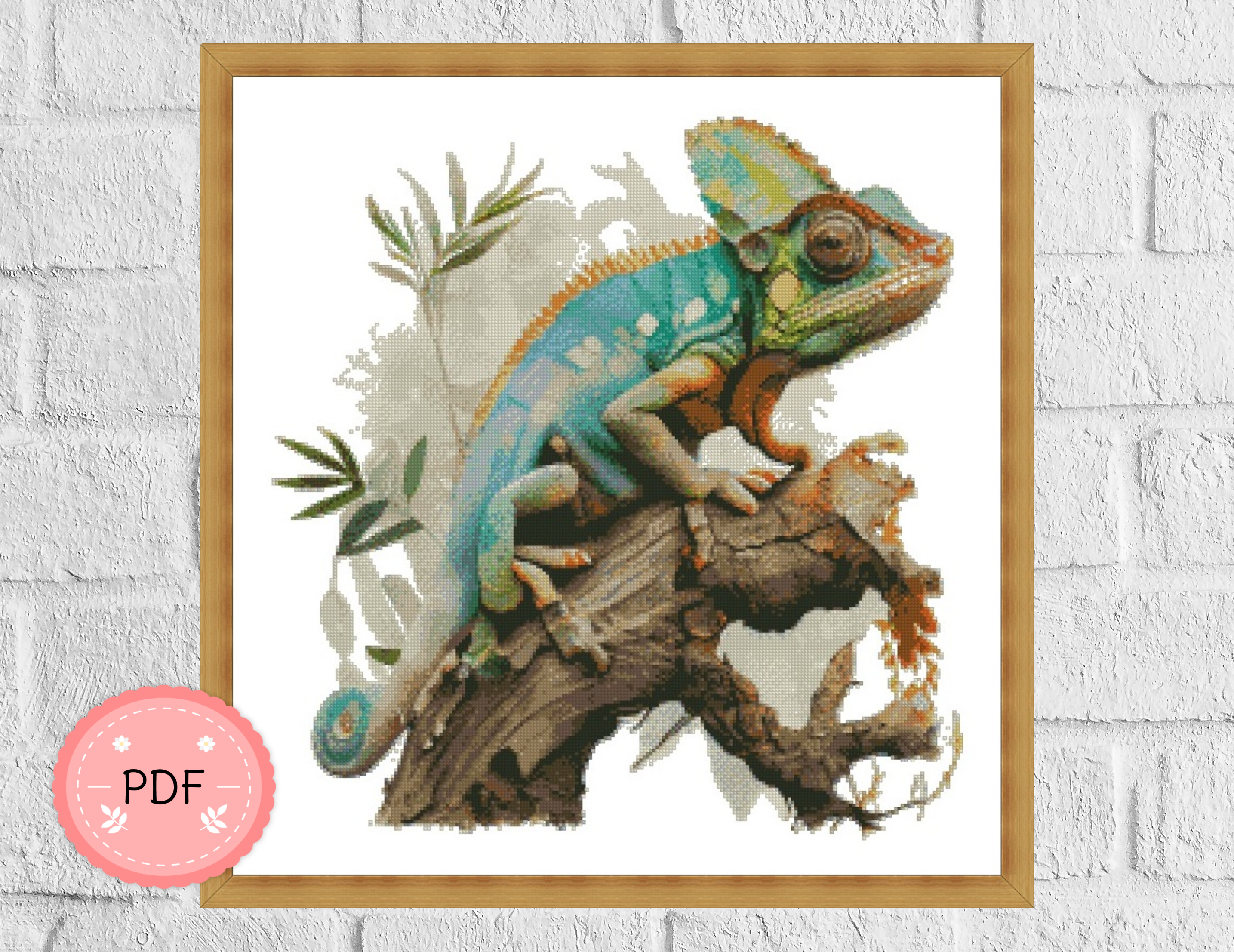 Lizard Cross Stitch Pattern , Pdf , Instant Download , Anima | Inspire ...