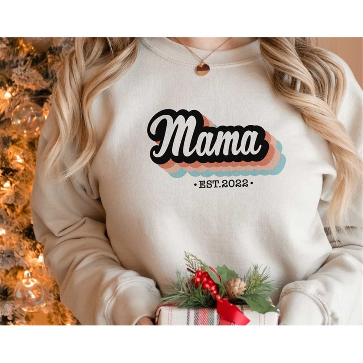 Custom Mama Est 2022 Sweatshirt and Hoodie, Custom Date Swea | Inspire ...