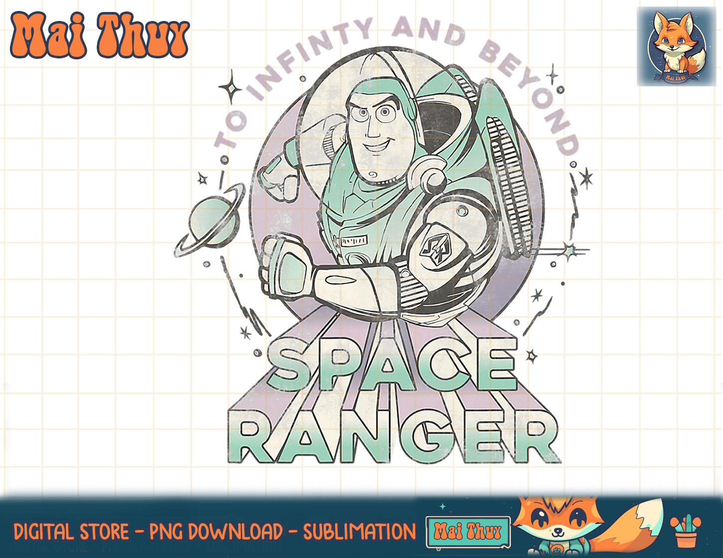 Disney Pixar Toy Story Buzz Lightyear Space Ranger Poster T- - Inspire ...