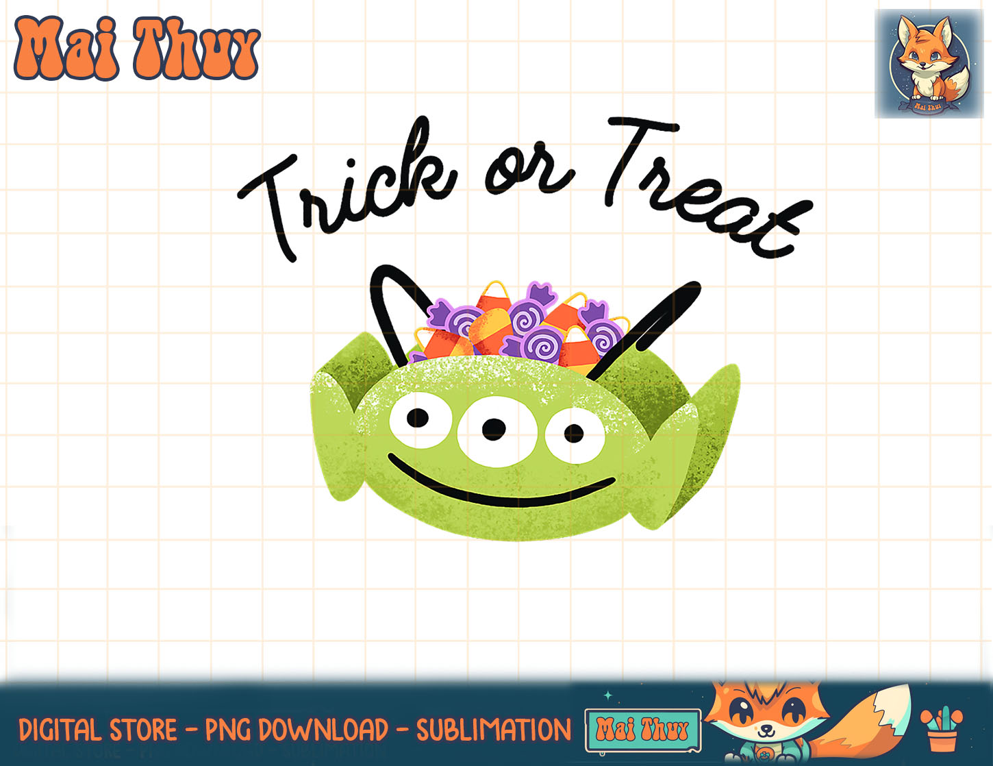 Disney Pixar Toy Story Halloween Alien Trick Or Treat T-Shir | Inspire ...