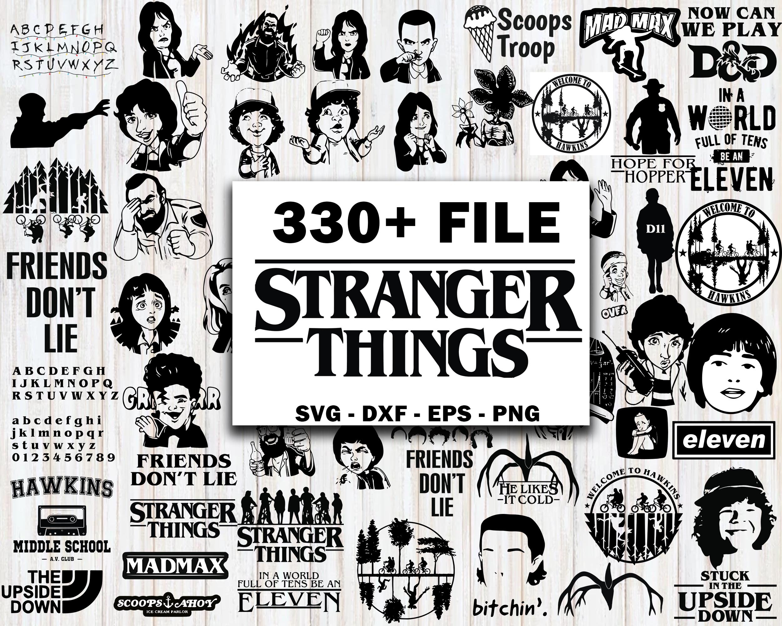 330 file stranger things svg, Digital Download | Inspire Uplift