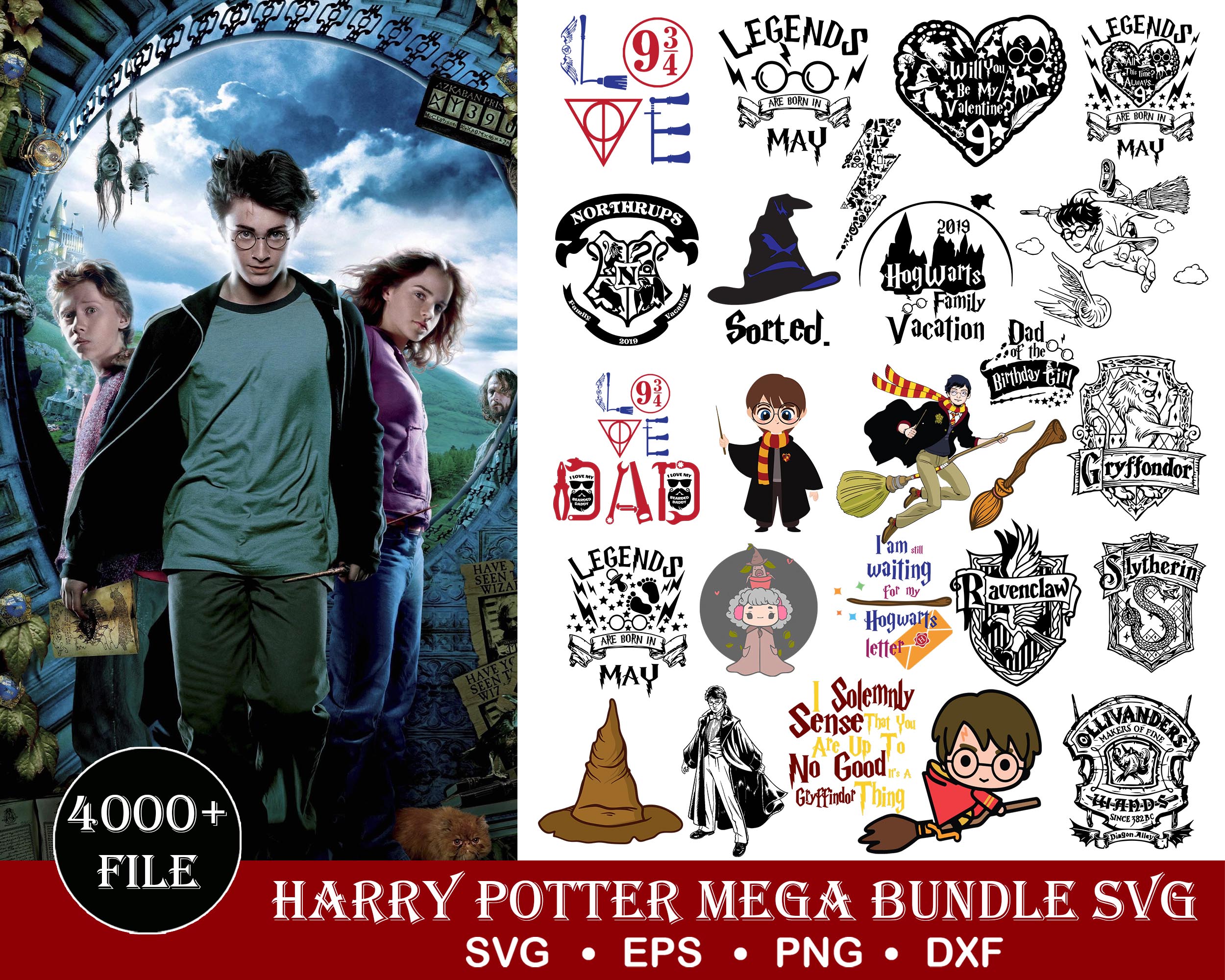 4000 harry potter svg , bundle harry potter svg , Digital Do | Inspire ...