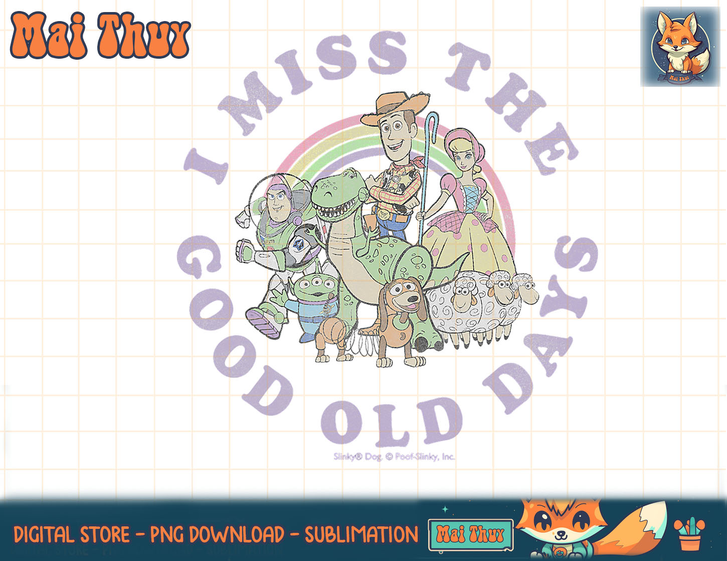 Disney Pixar Toy Story I Miss The Good Old Days Group Shot T - Inspire ...