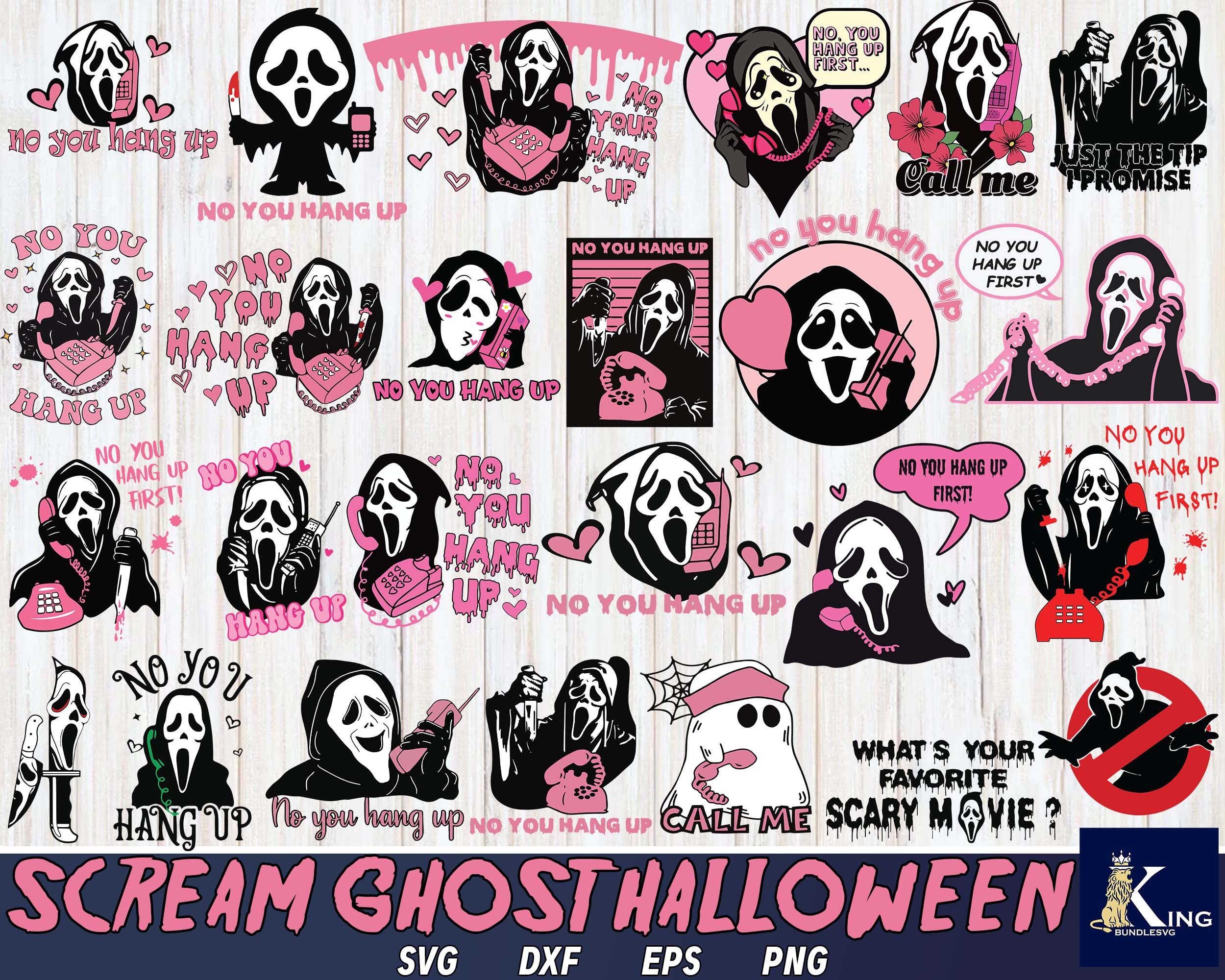 bundle Scream ghost halloween svg, Digital Download - Inspire Uplift