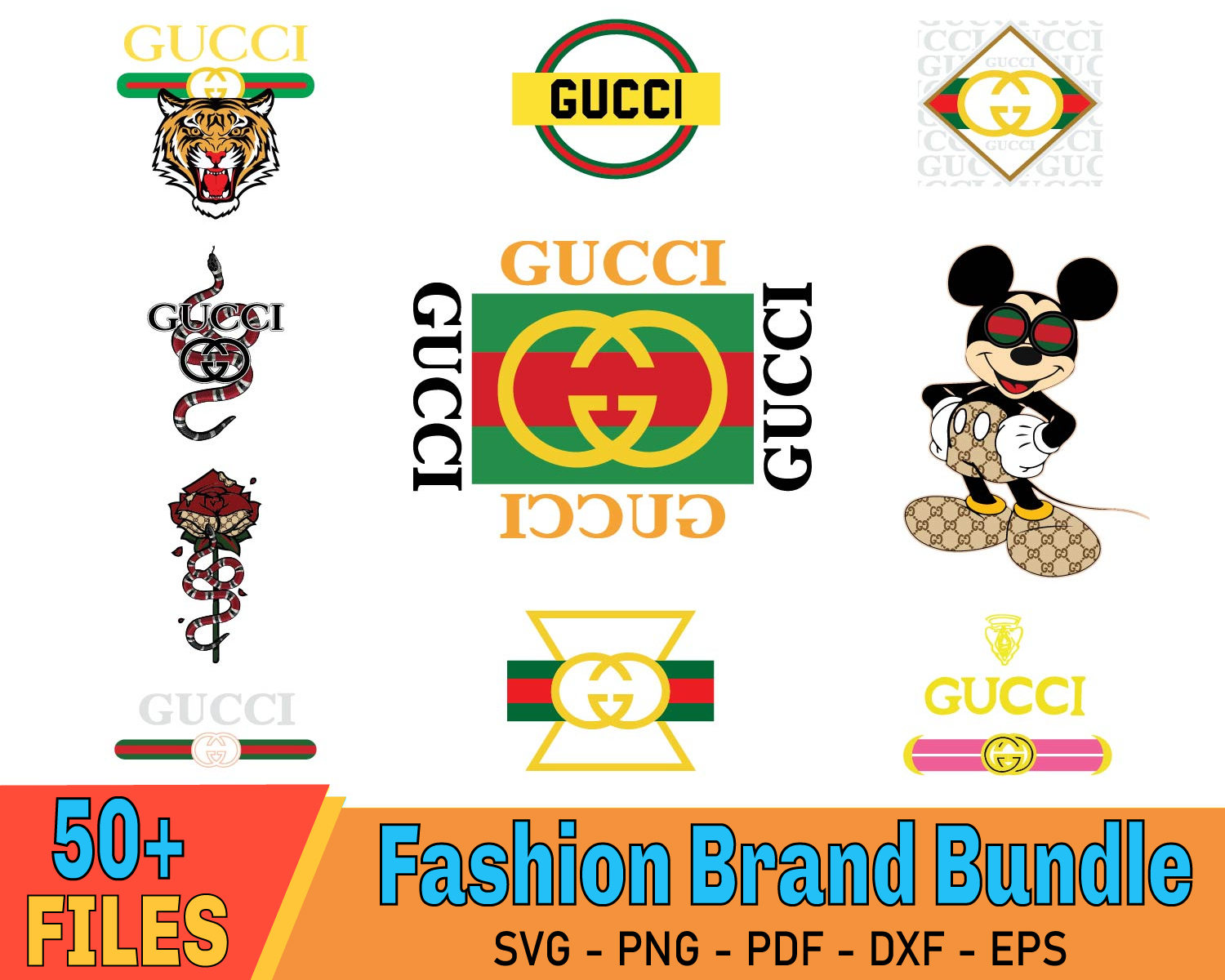 Brand Logo Svg Bundle, Luxury Brand Logo Svg, Fashion Brand | Inspire ...