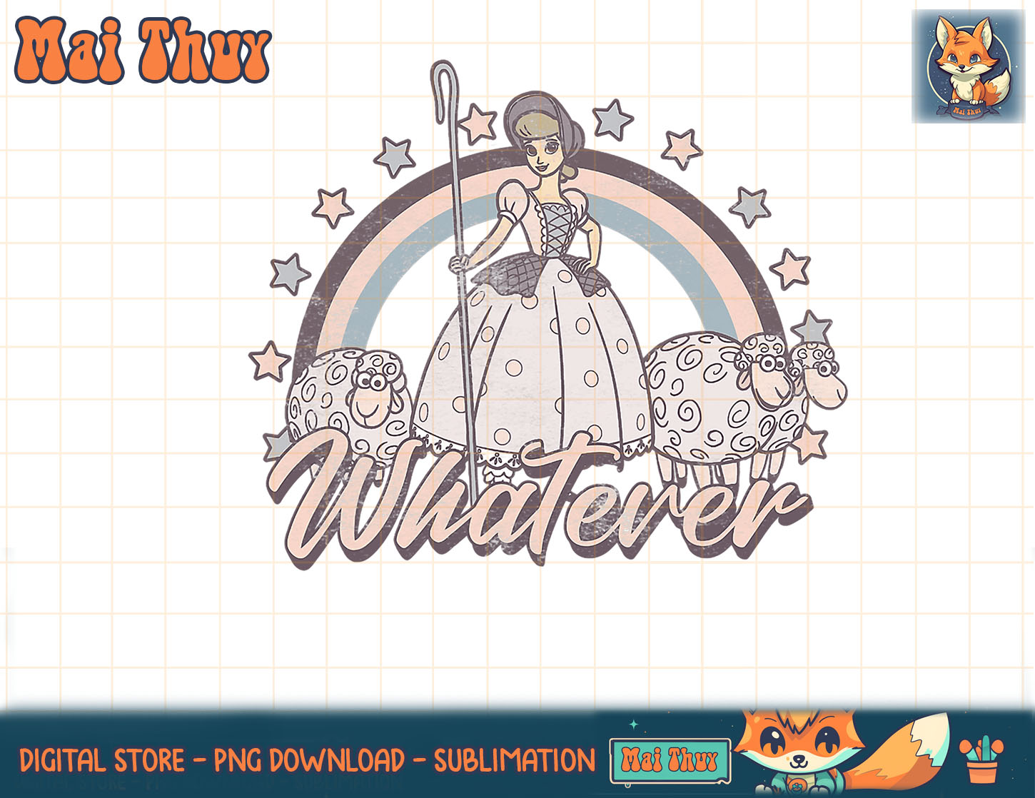 Disney Pixar Toy Story Rainbow Little Bo Peep Sheep Whatever - Inspire ...