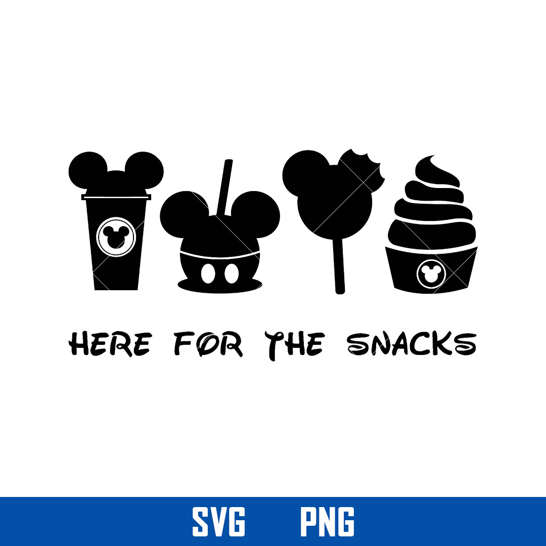 Here For The Snacks Svg, Disney Cake Svg, Disney Svg, Png Di | Inspire ...