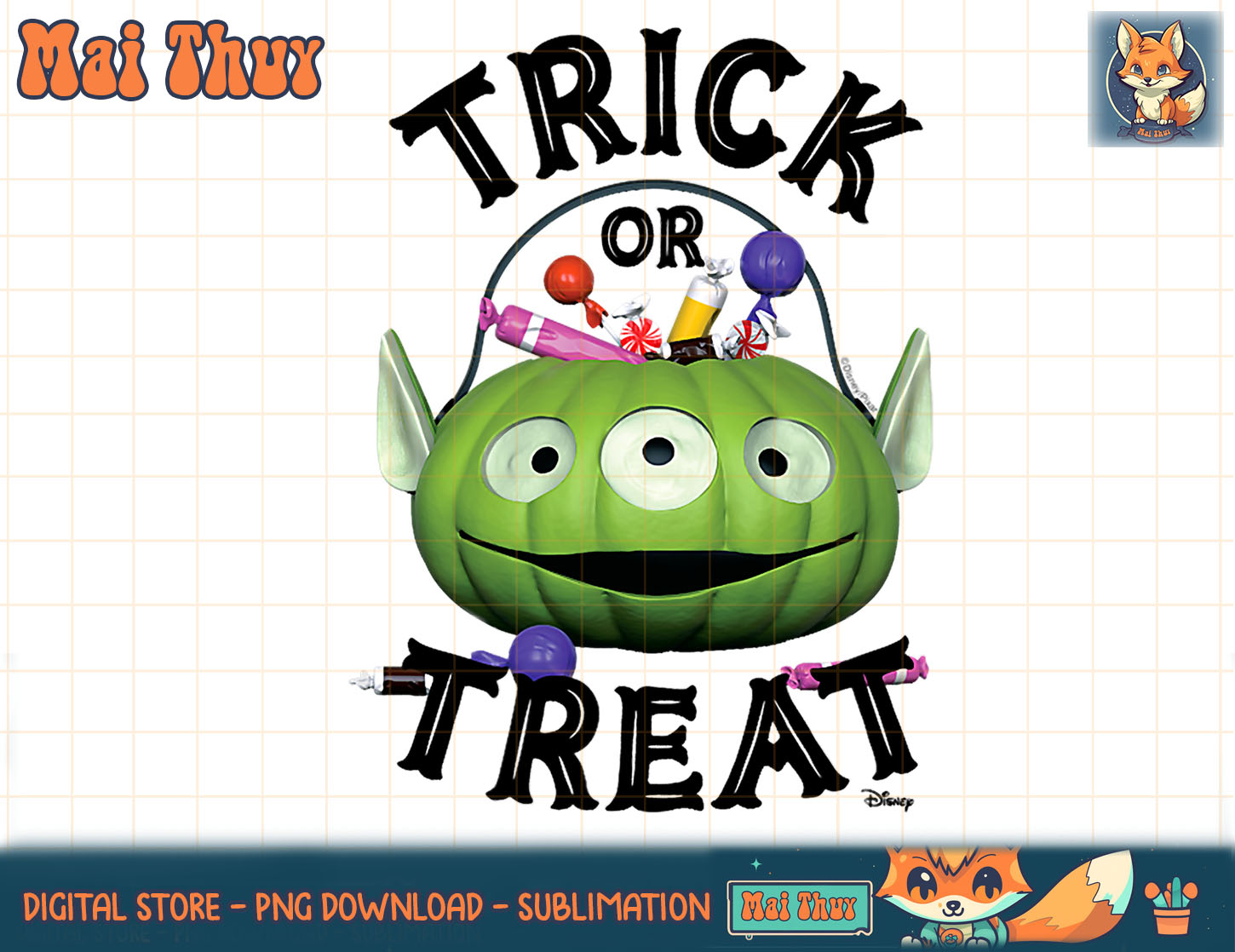 Disney Toy Story - Trick Or Treat Halloween T-Shirt copy png | Inspire ...