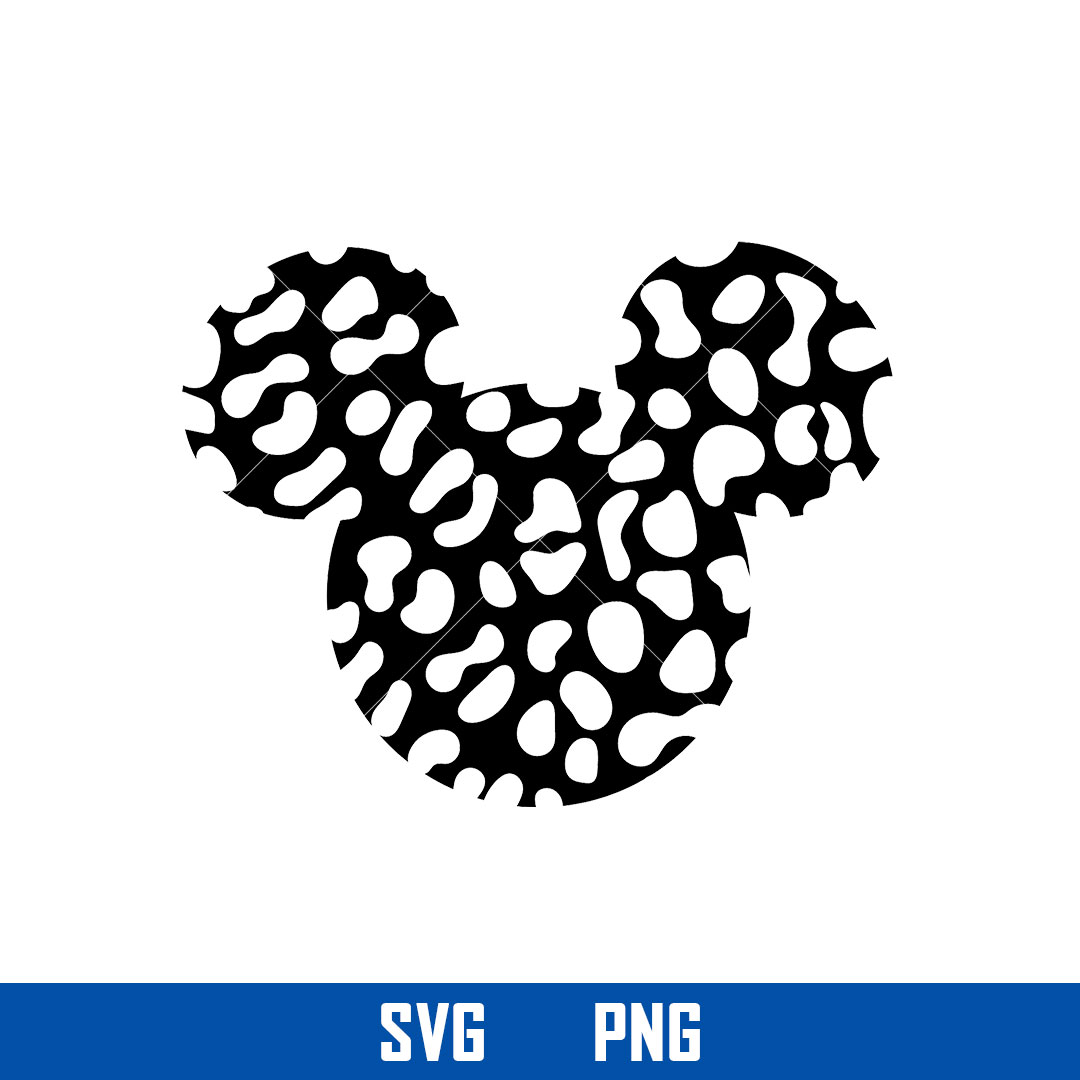Mickey Head Cheetah Svg, Mickey Svg, Disney Svg, Png Digital - Inspire ...