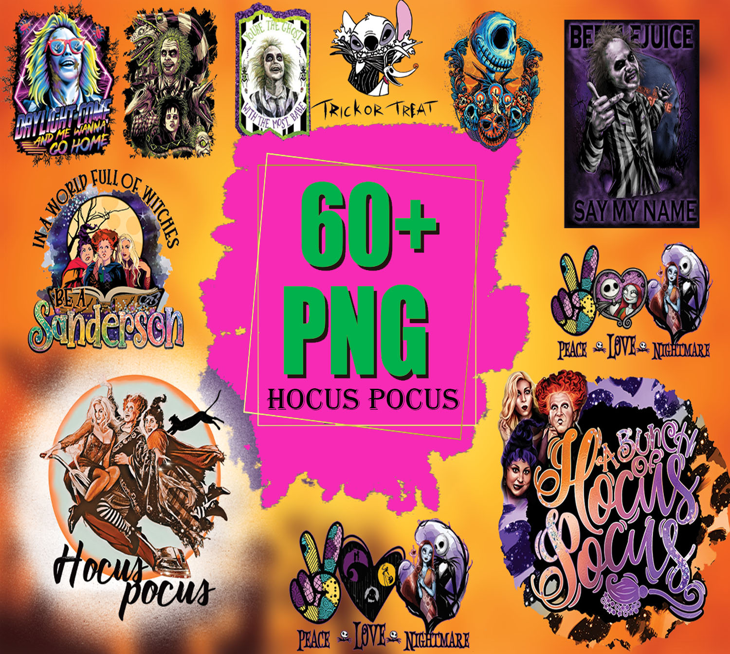 Sanderson Sisters Png Bundle, Halloween Png, Hocus Pocus Png | Inspire ...