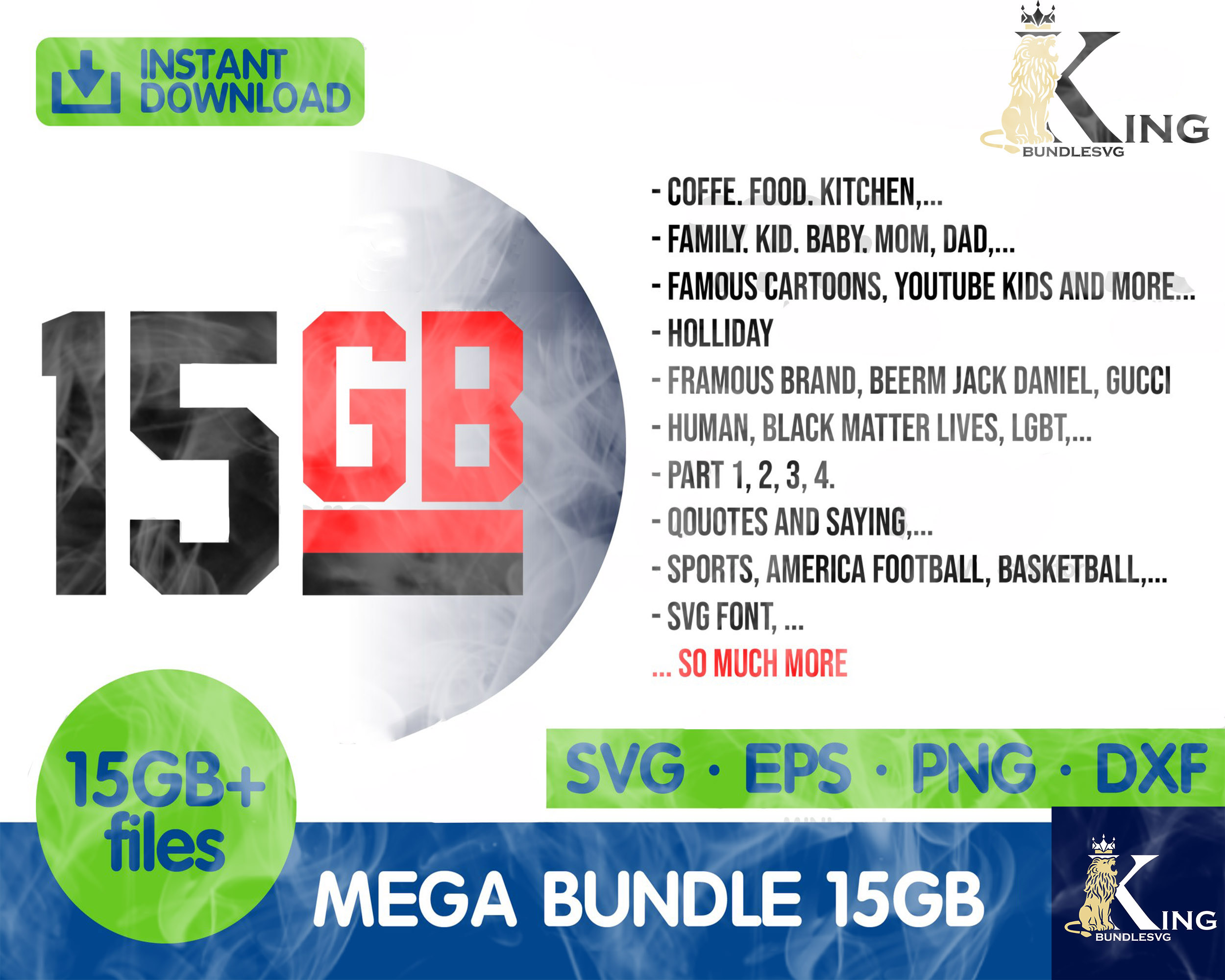 15GB MEGA BUNDLE SVG ,The ultimate giga bundle svg | Inspire Uplift
