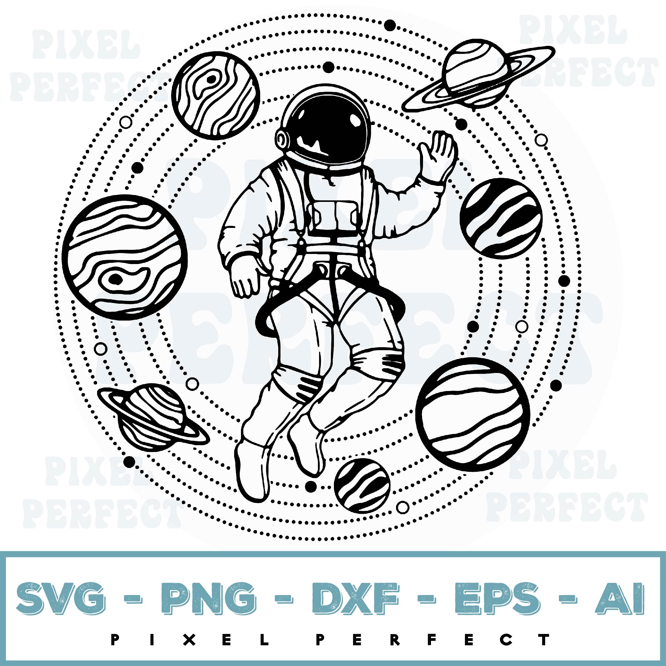 Astronaut Solar System svg universe Space Galaxsy moon celes | Inspire ...