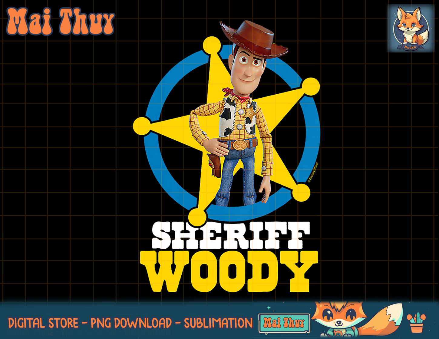 Kids Toy Story - Sheriff Woody T-Shirt copy png - Inspire Uplift