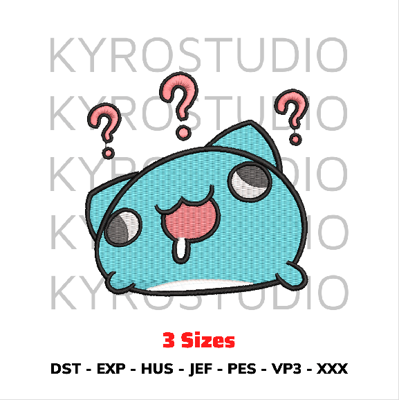 Bugcat Capoo Anime Embroidery Design File/ Chibi Cute Embroi | Inspire ...