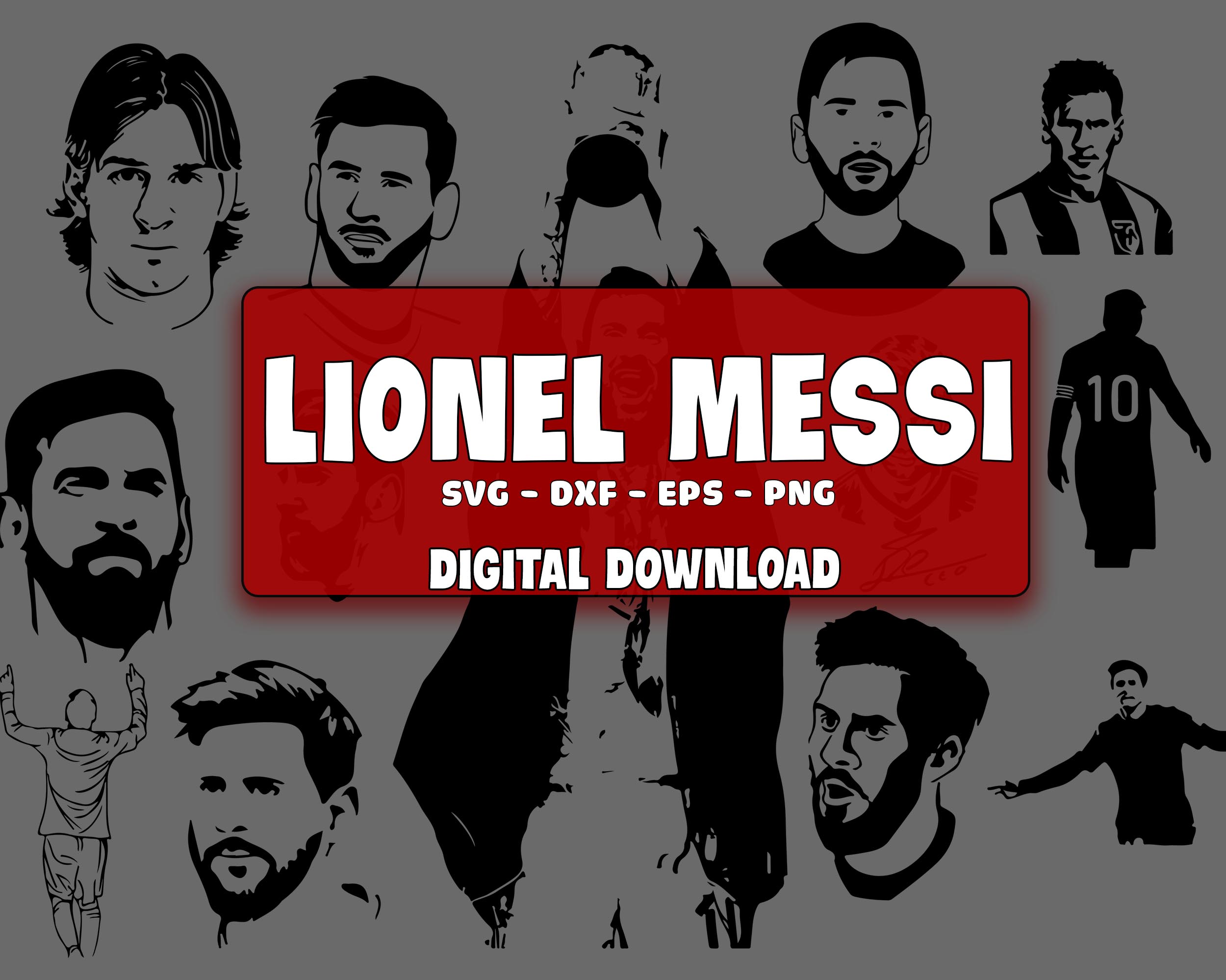 Lionel Messi SVG Bundle, Messi SVG, Lionel Messi World Cup 2 | Inspire ...