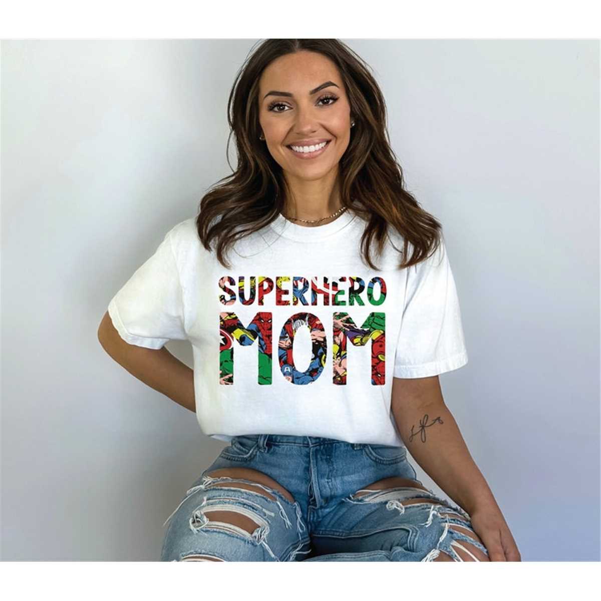Superhero Mom Birthday Shirt, Marvel Birthday Mom Shirt, Sup - Inspire ...
