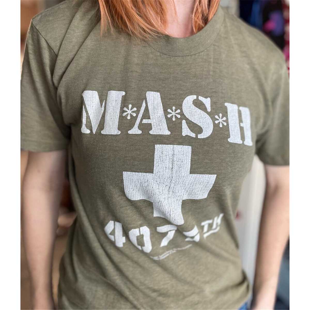 Vintage 80s Distressed MASH Shirt // 80s TV Show Shirt - Inspire Uplift