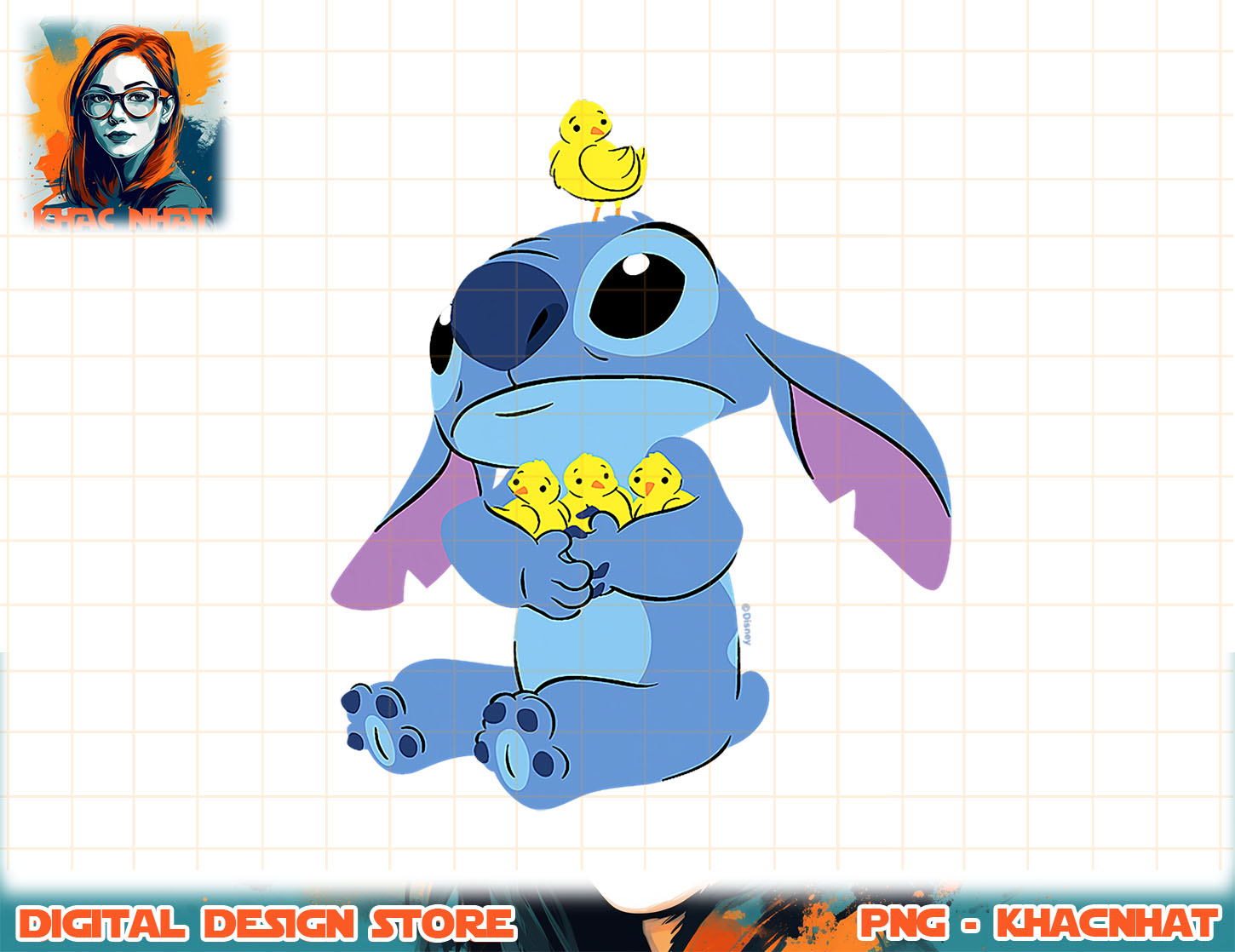Disney Lilo & Stitch & Easter Chicks png | Inspire Uplift