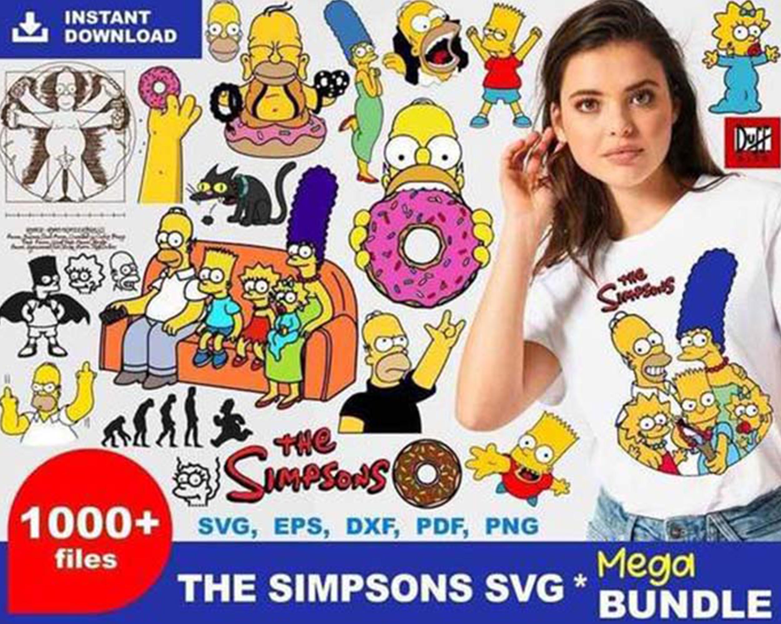 The Simpsons Bundle svg,1000 files The Simpsons svg eps png, | Inspire ...