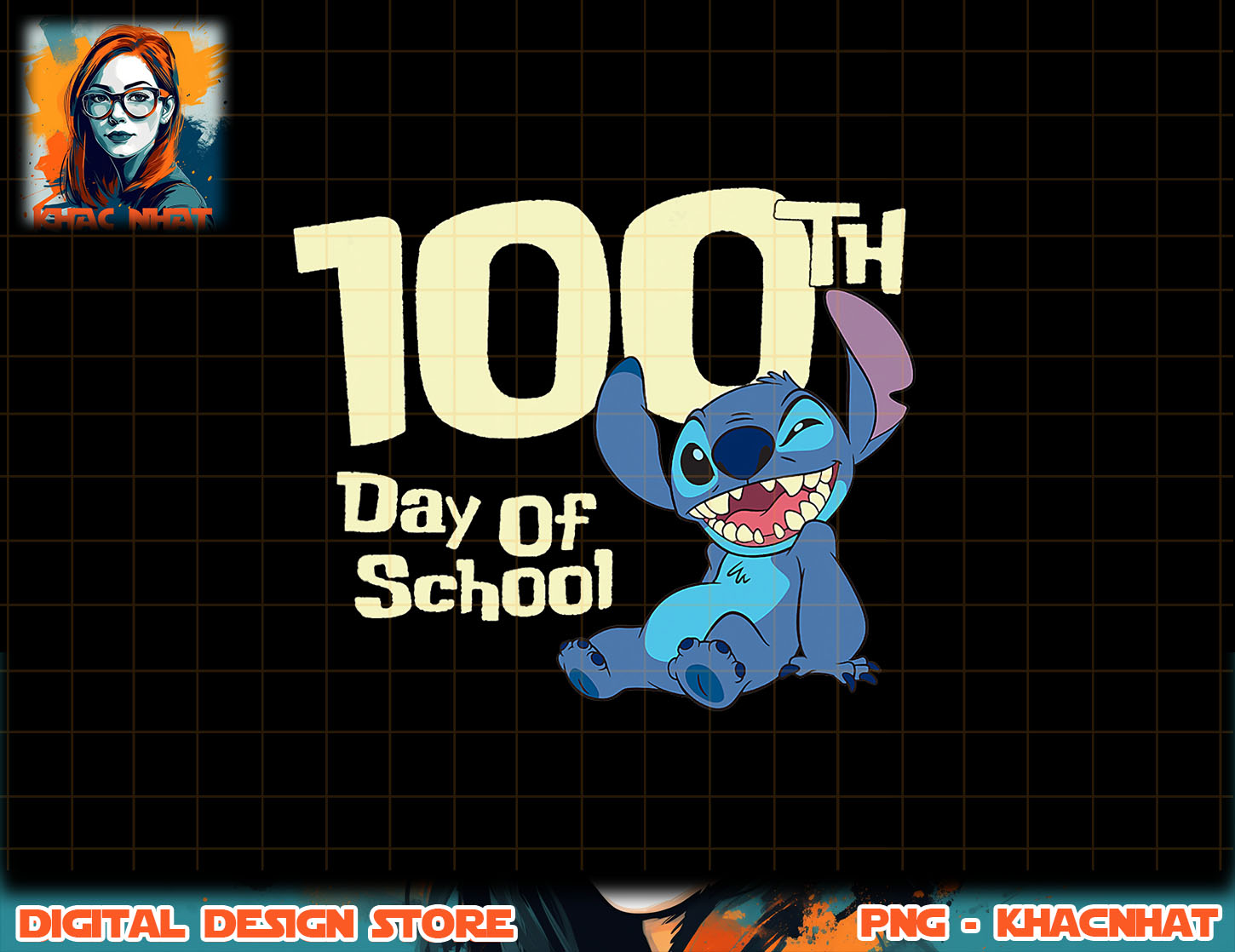 Disney Lilo & Stitch 100th Day Of School Wink png - Inspire Uplift