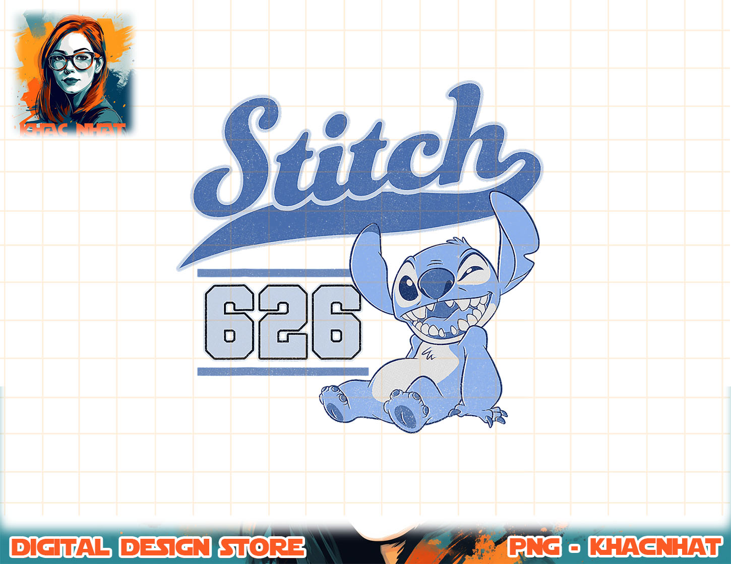 Disney Lilo & Stitch 626 Stitch Day Collegiate png | Inspire Uplift
