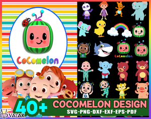 40 Cocomelon Svg Bundle, Cartoon Bundle Svg, SVG Files for C | Inspire ...