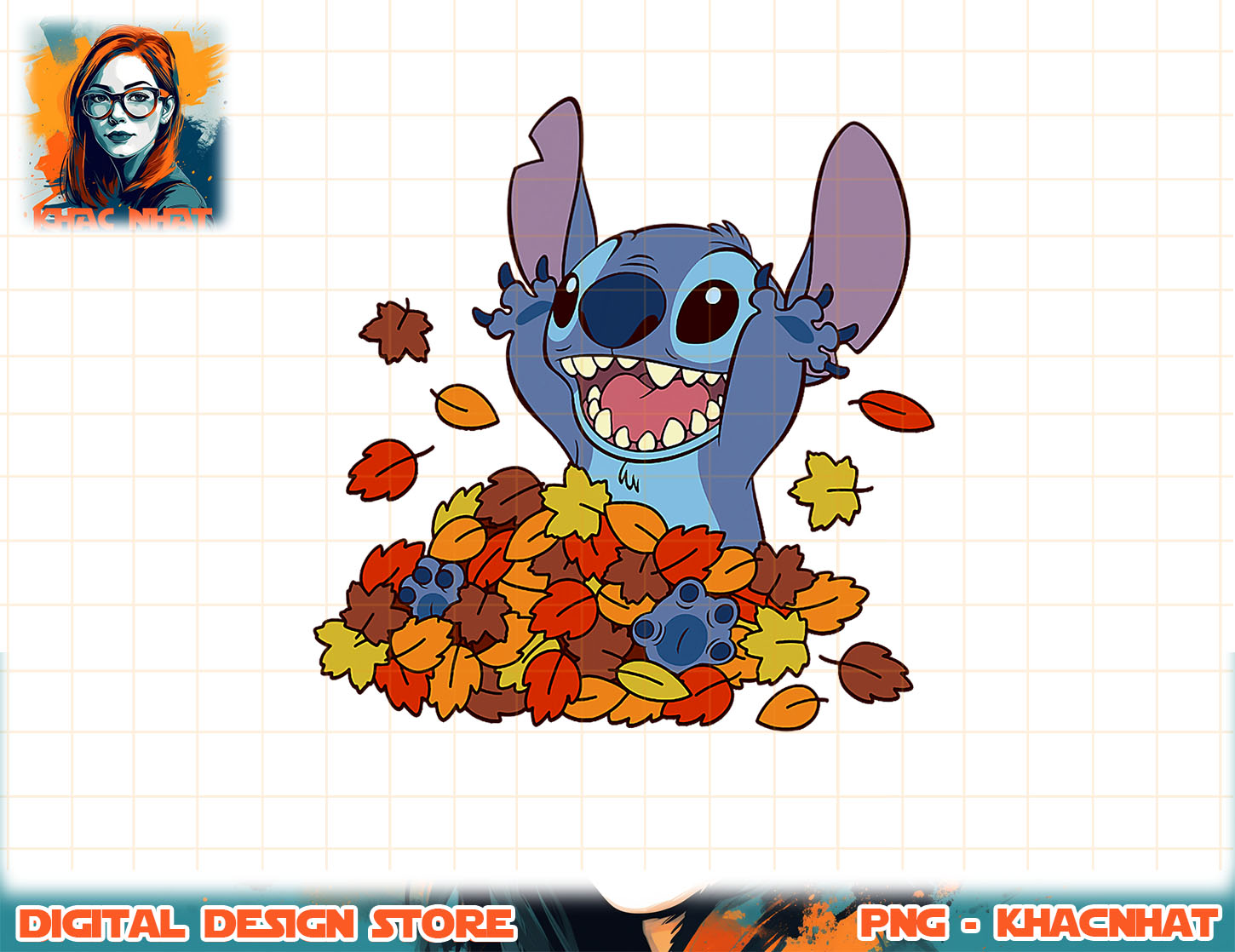 Disney Lilo & Stitch Autumn Leaves Stitch png - Inspire Uplift