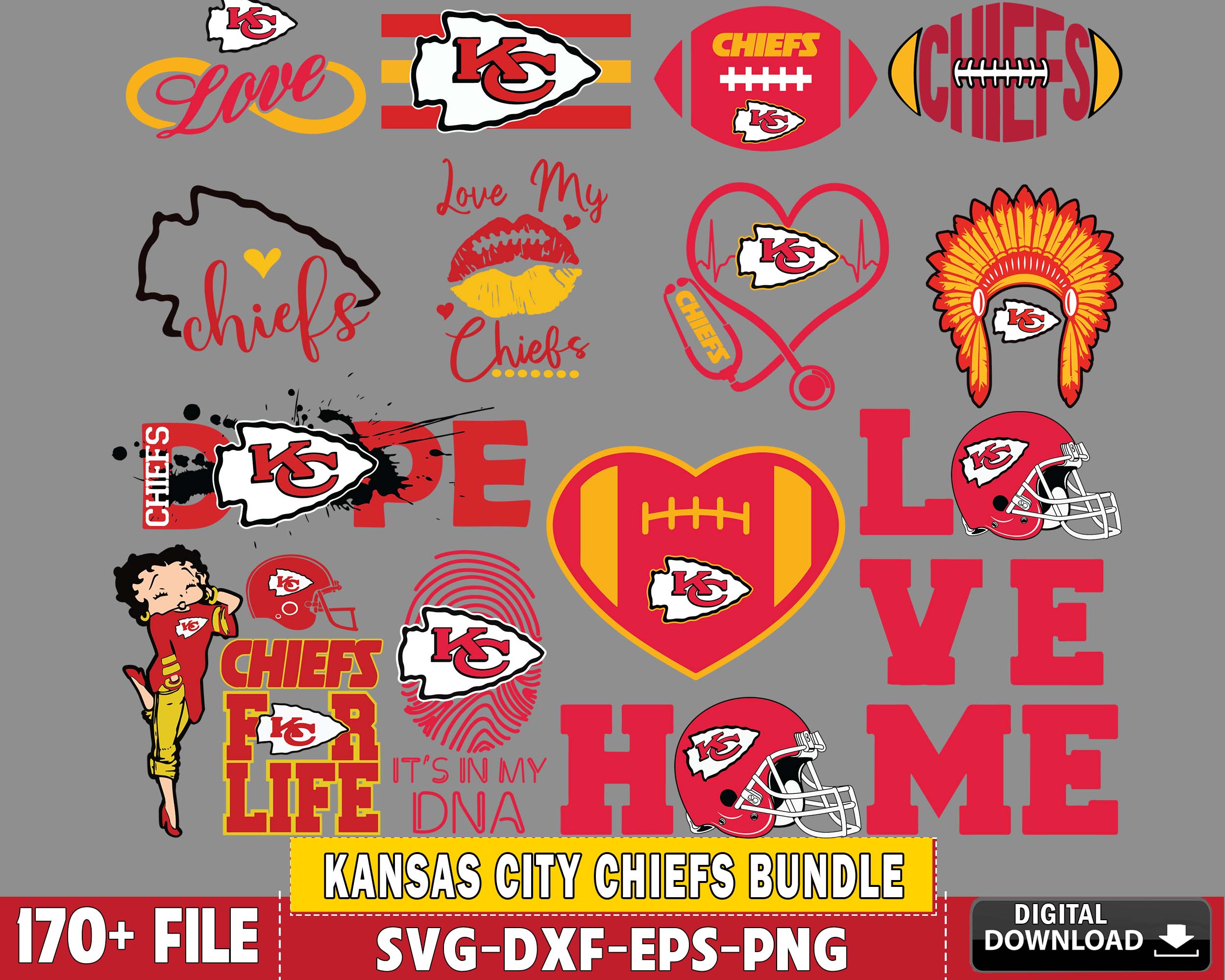 170 file Kansas City Chiefs bundle svg, NFL svg bundle ,nfl | Inspire ...