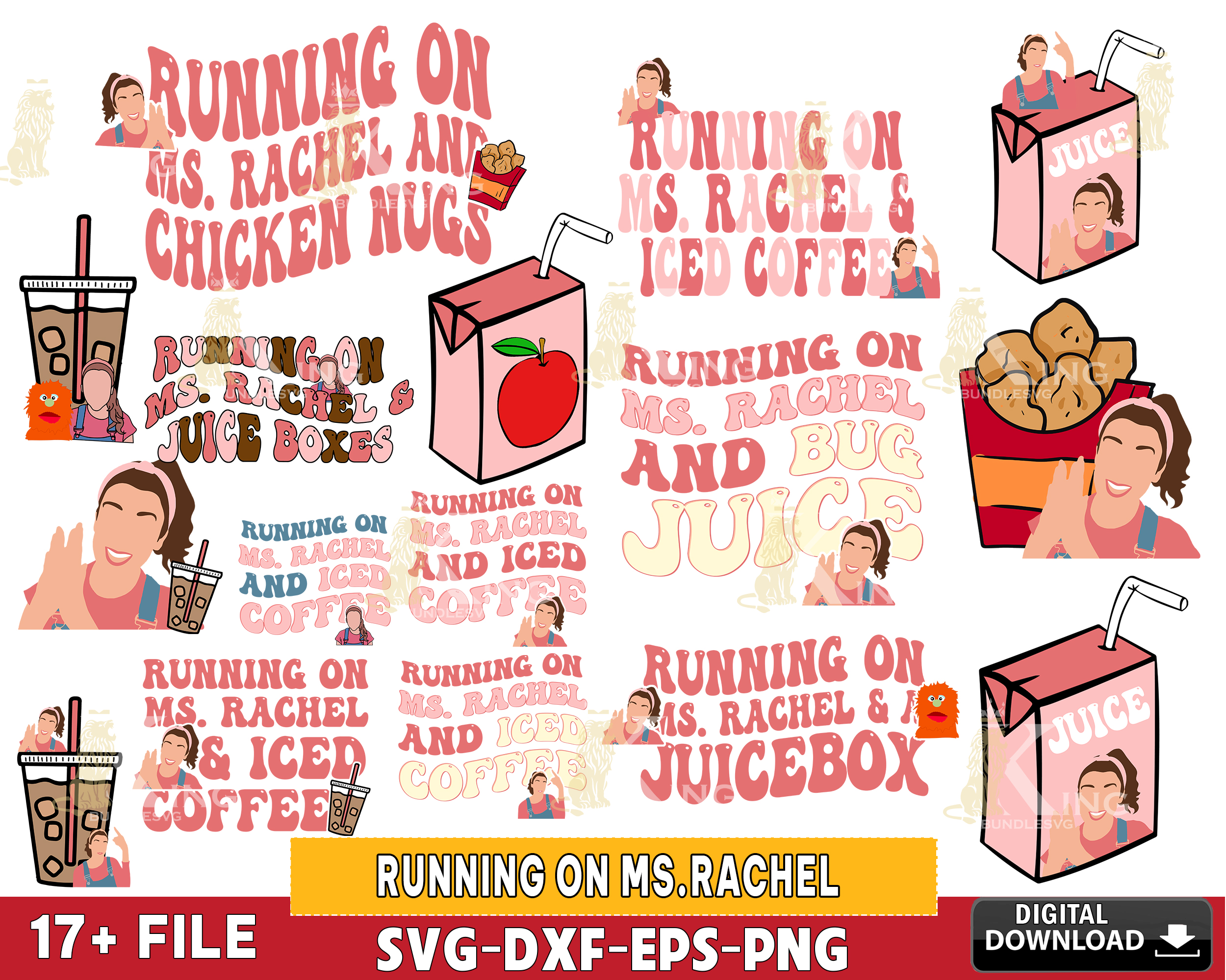 15 file Running On Ms Rachel svg bundle | Inspire Uplift