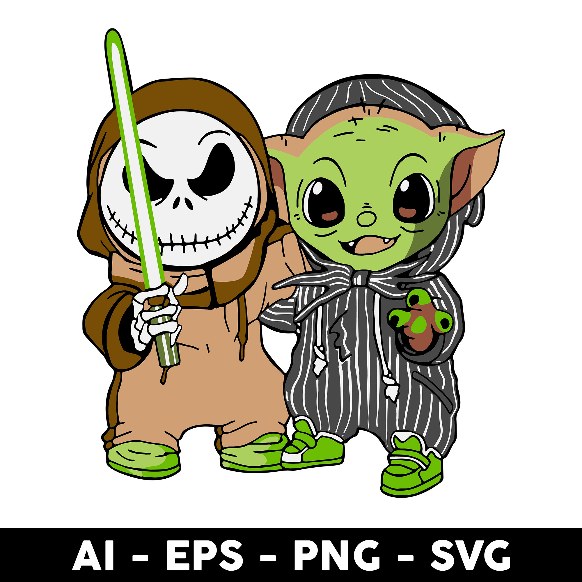 Jack and Baby Yoda Svg, Jack Svg, Baby Yoda Svg, Star Wars S - Inspire ...